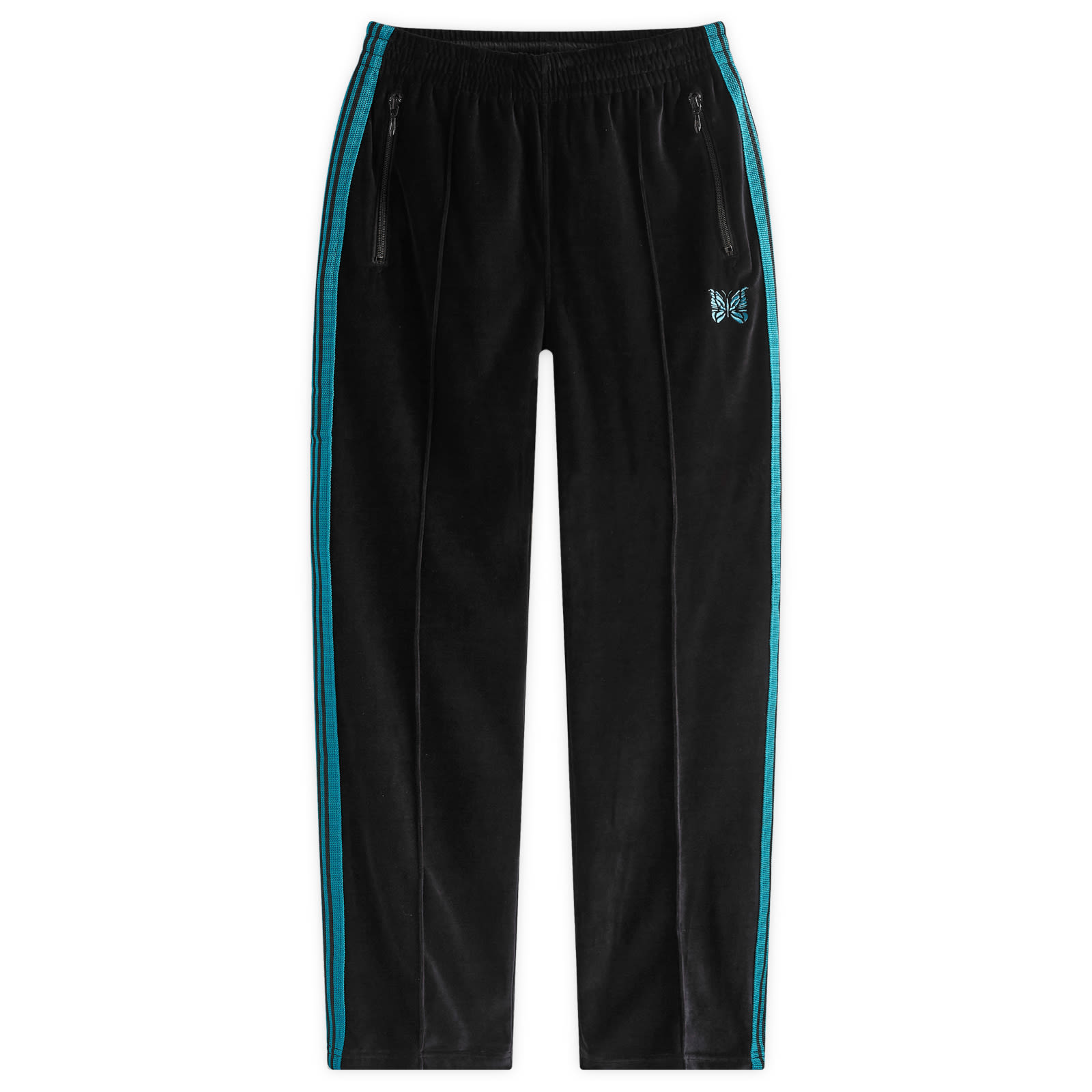 Needles Velour Narrow Track Pant In Black - 30% Off | Editorialist