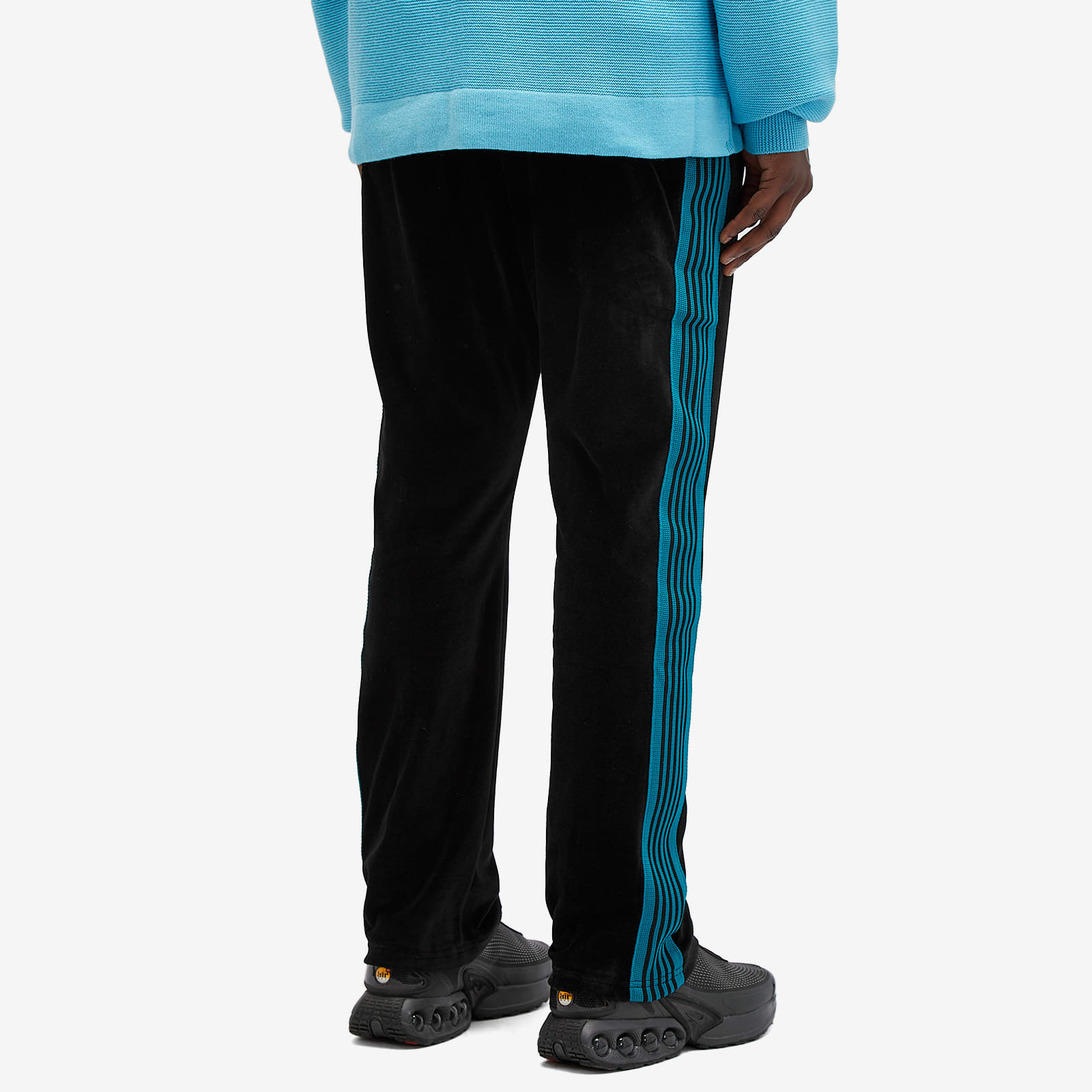 Needles Velour Narrow Track Pant In Black - 30% Off | Editorialist