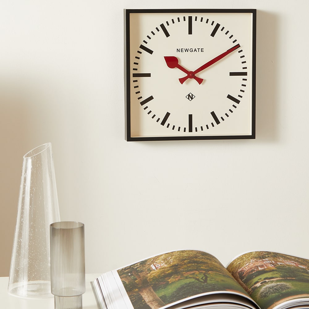 Newgate Number Five Railway Wall Clock - Red | Editorialist