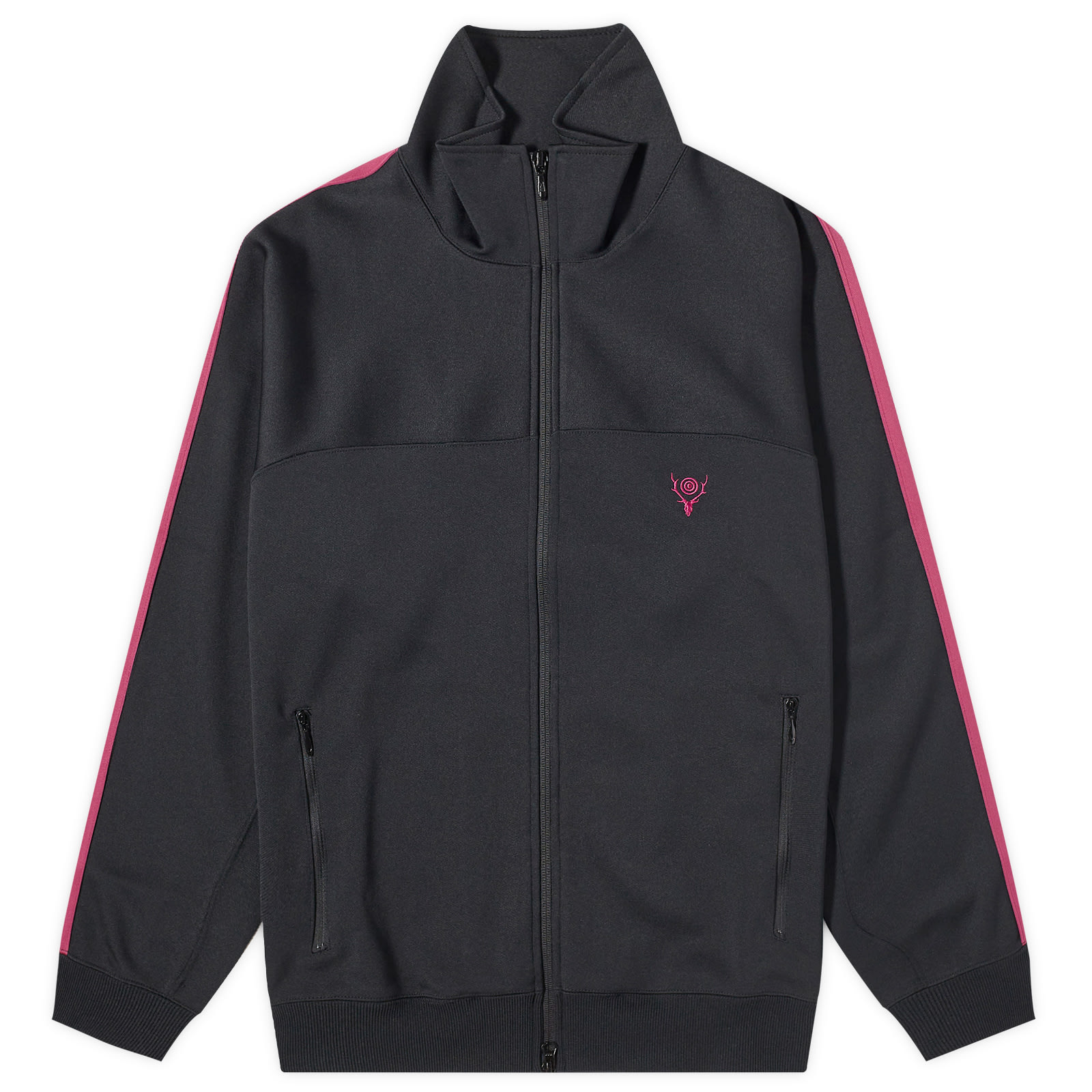 South2 West8 Trainer Track Jacket In Black - 60% Off | Editorialist