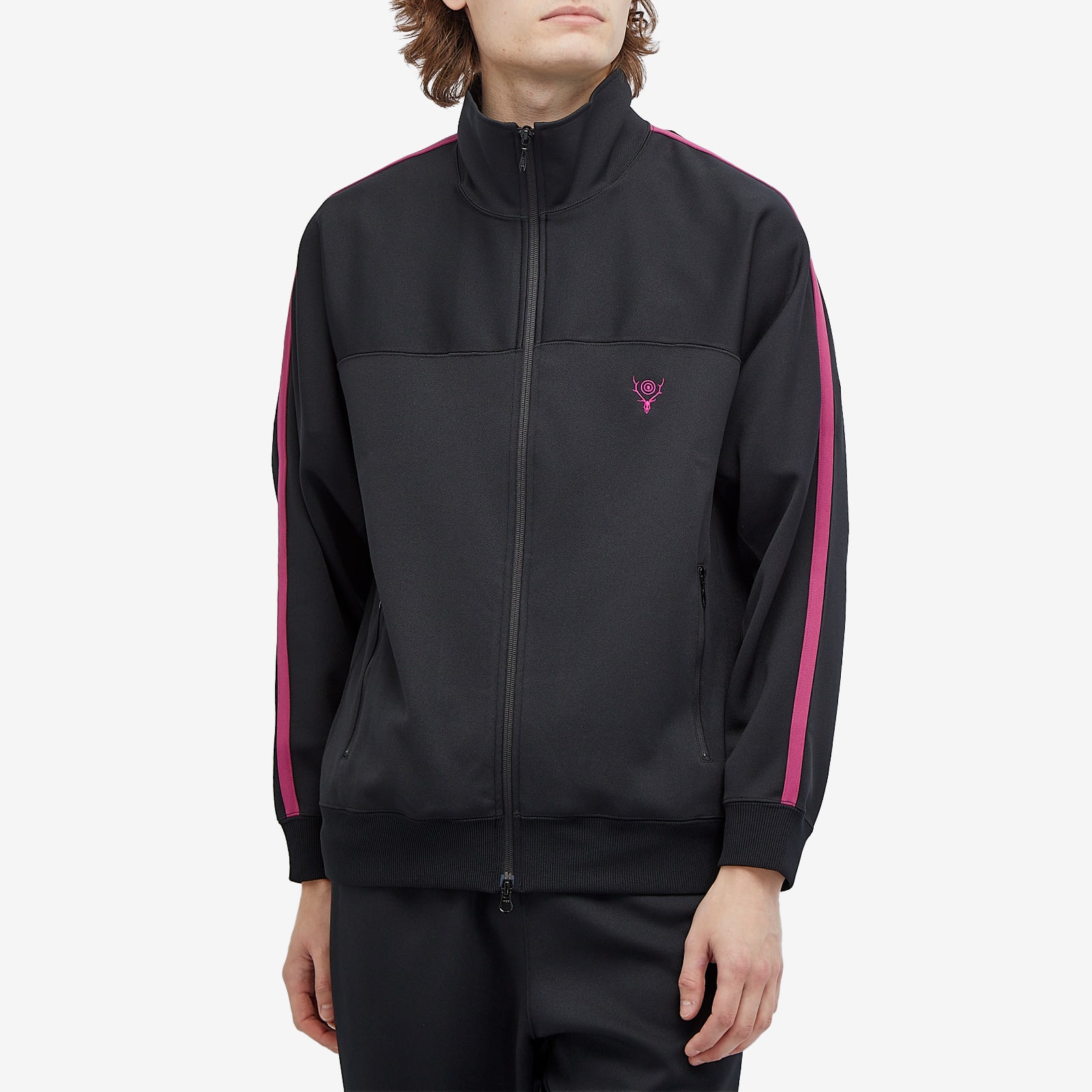 South2 West8 Trainer Track Jacket In Black - 60% Off | Editorialist