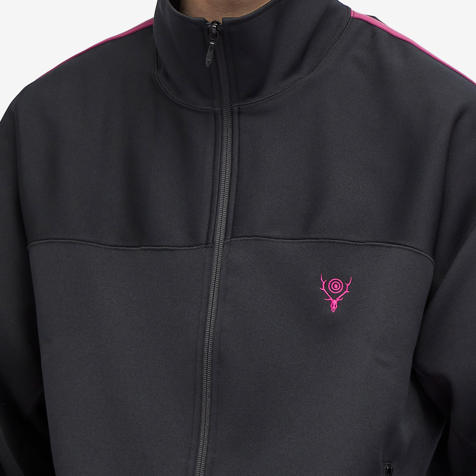 South2 West8 Trainer Track Jacket In Black - 60% Off | Editorialist