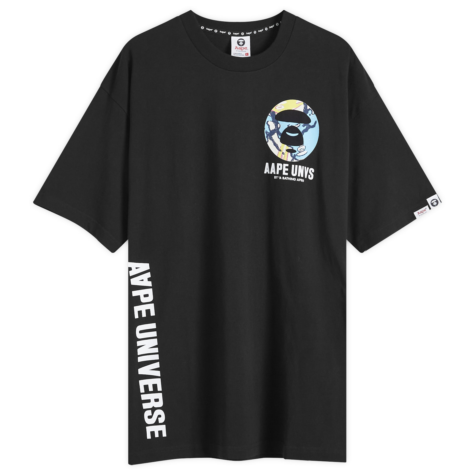 Aape By *A Bathing Ape Aape Graffiti Back Stamp T-Shirt In Black 