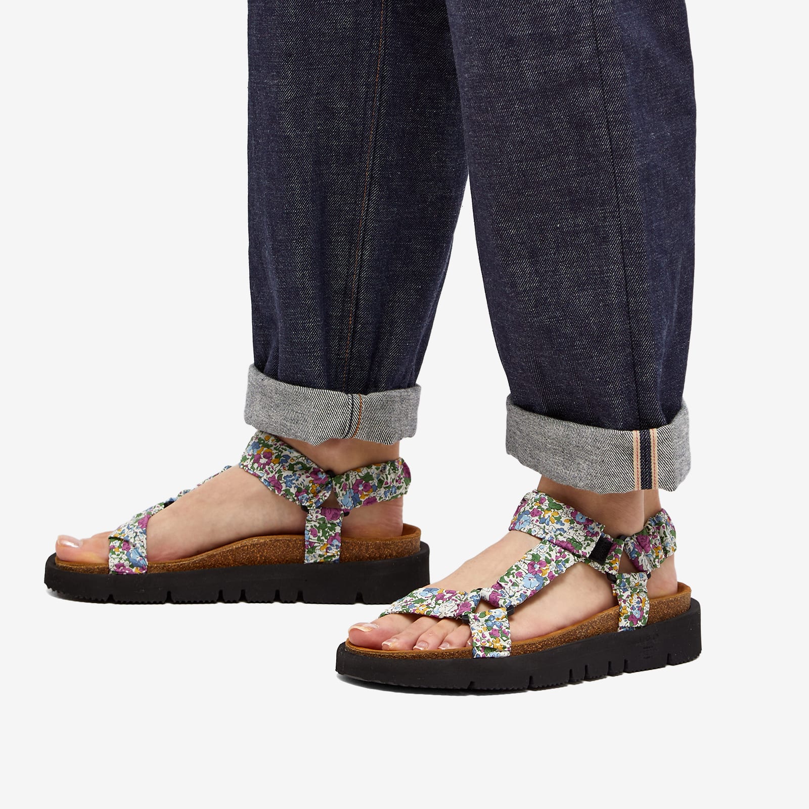 A.P.C. X Liberty Floral Sandals In Multi - 70% Off 