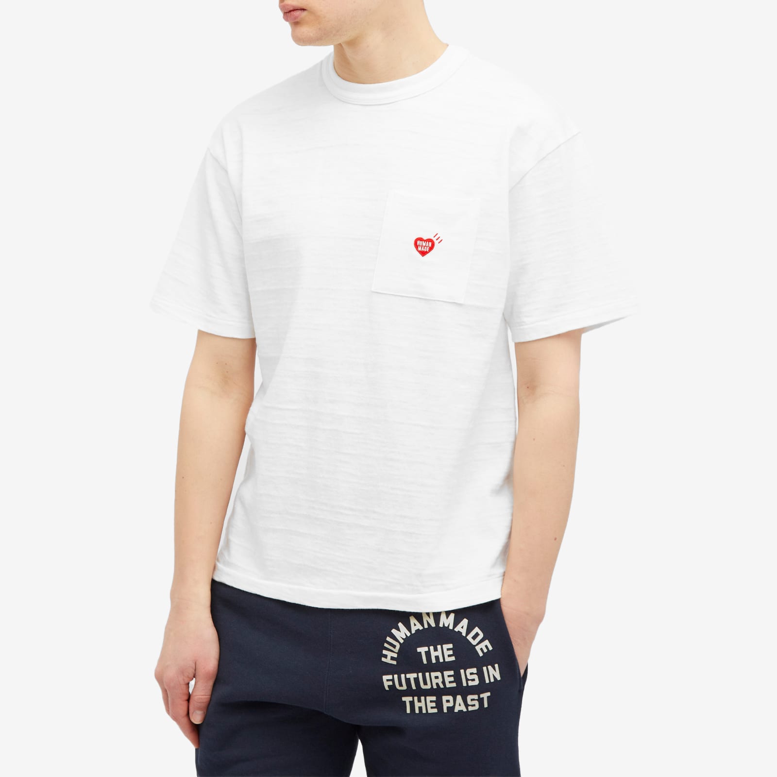 Human Made Heart Pocket T-Shirt In White - 65% Off | Editorialist