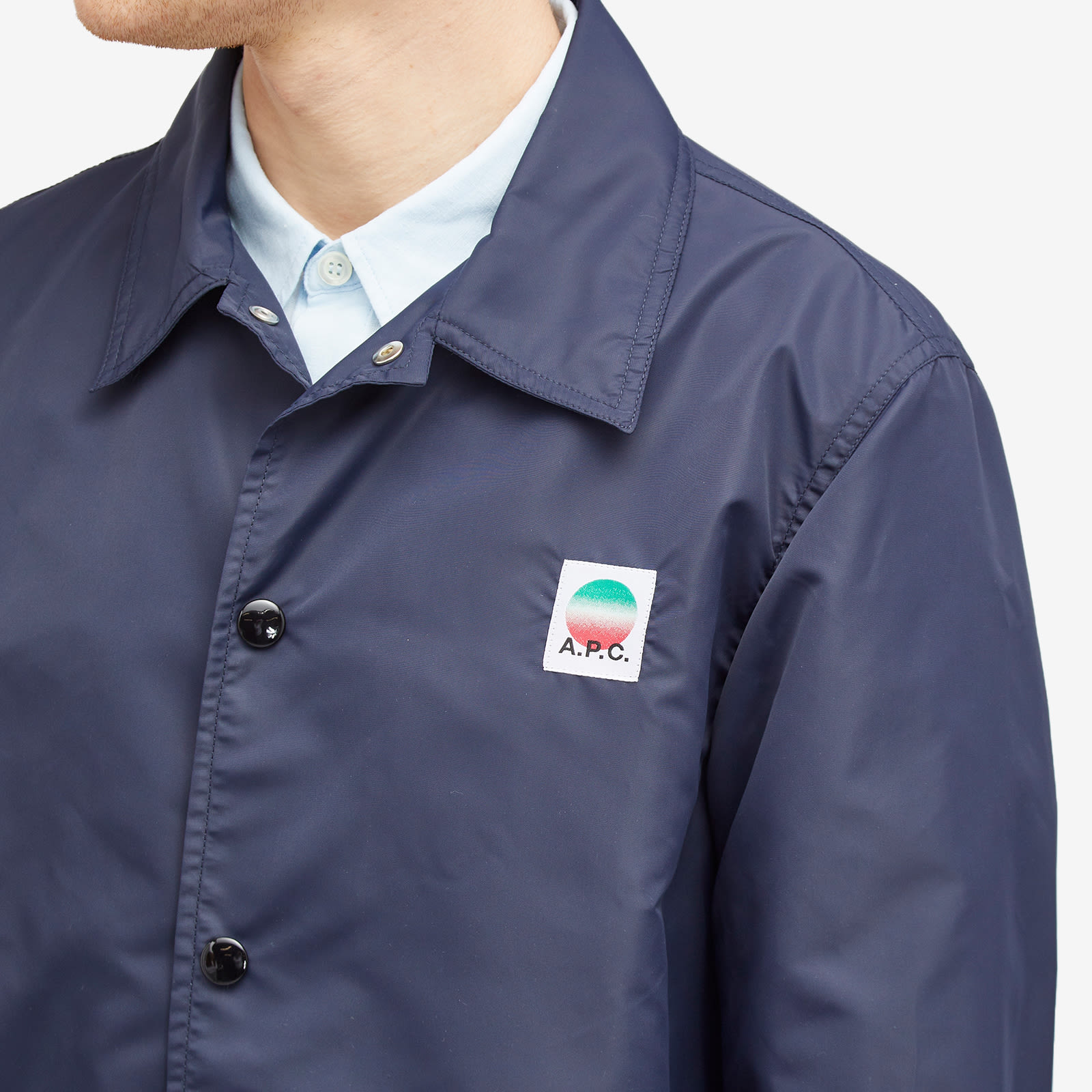 A.P.C. Aleski Coach Jacket In Navy - 55% Off | Editorialist