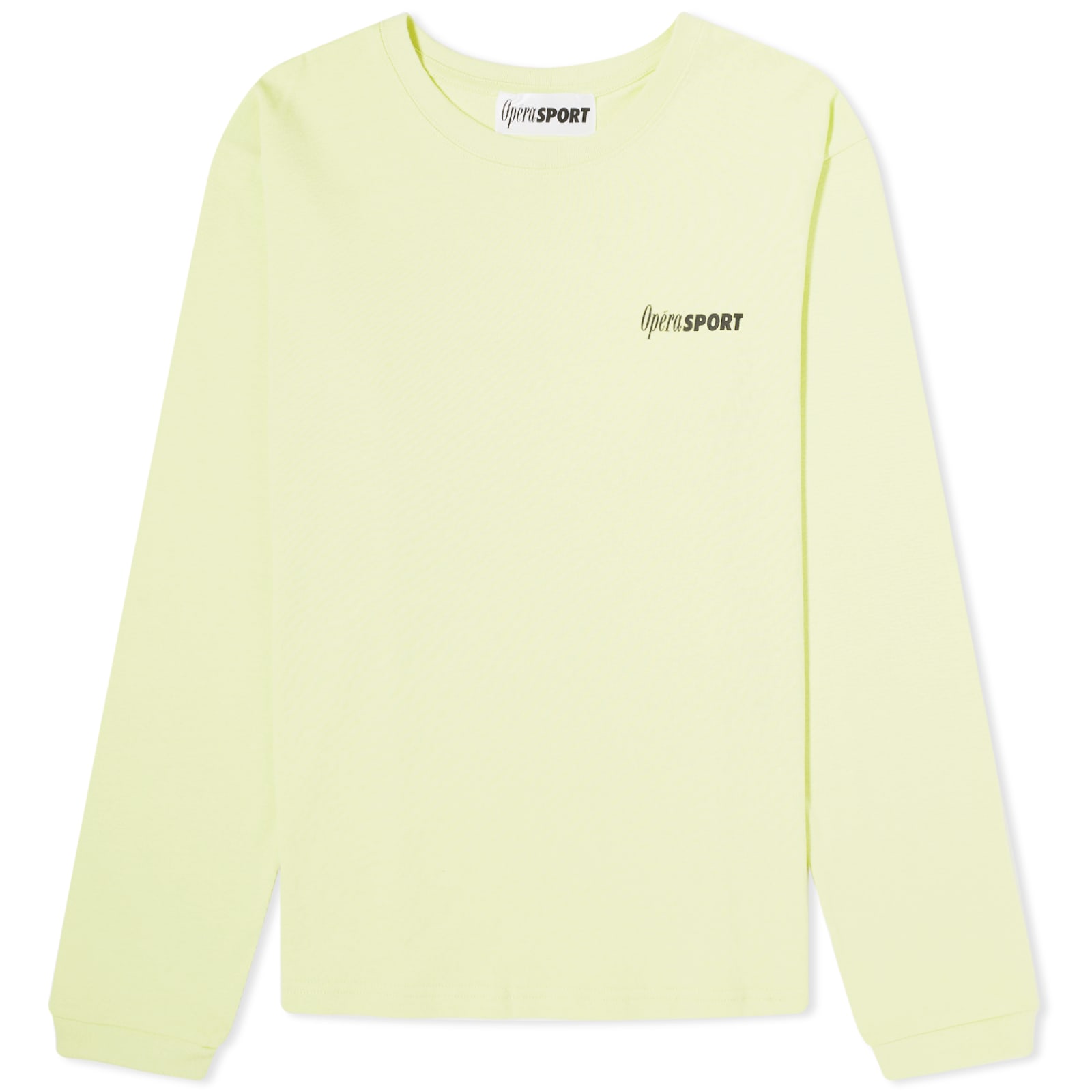 Operasport Clivette Logo Long Sleeve T-Shirt In Yellow - 65% Off 