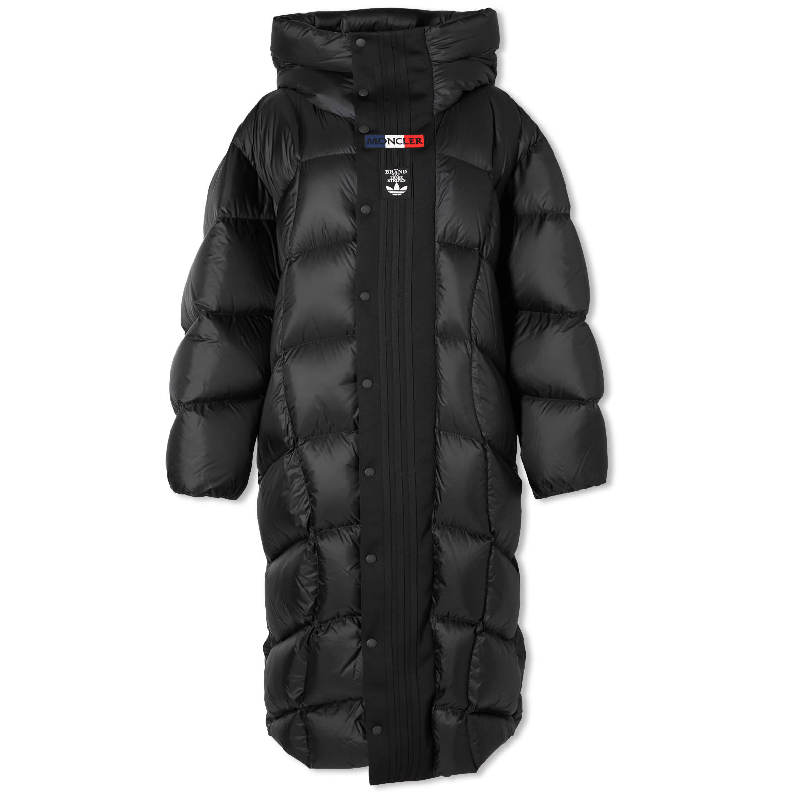 Moncler X Adidas Originals Oreiller Long Down Coat - Black