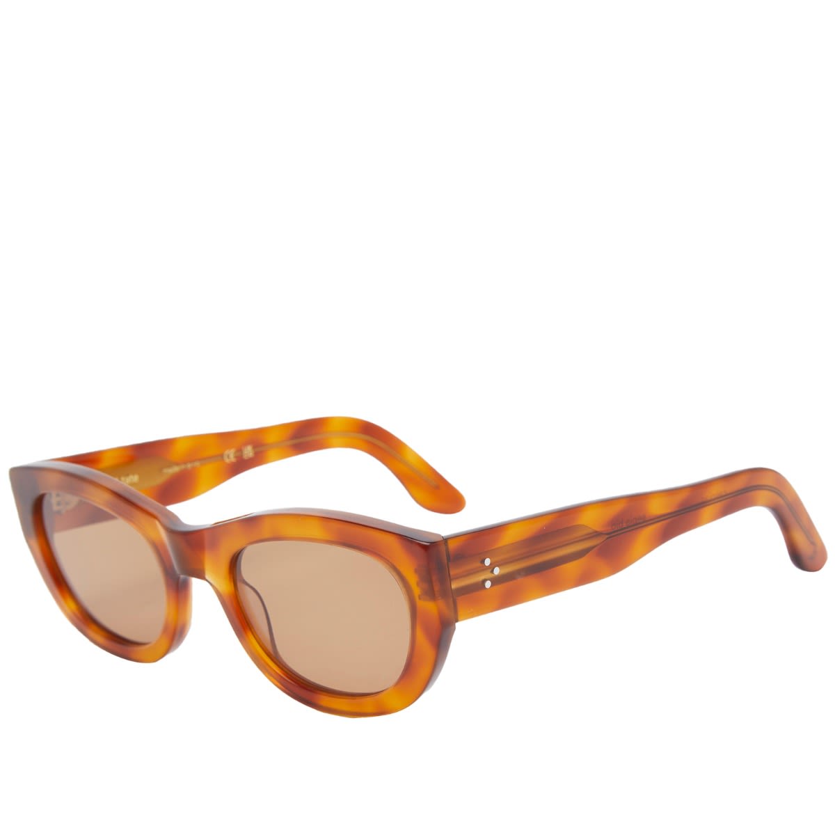 NEW Ace & Tate Caspian Sunglasses in Sepia Bio Caspian Sepia | Oval Acetate Sunglasses | Ace & Tate main image 4