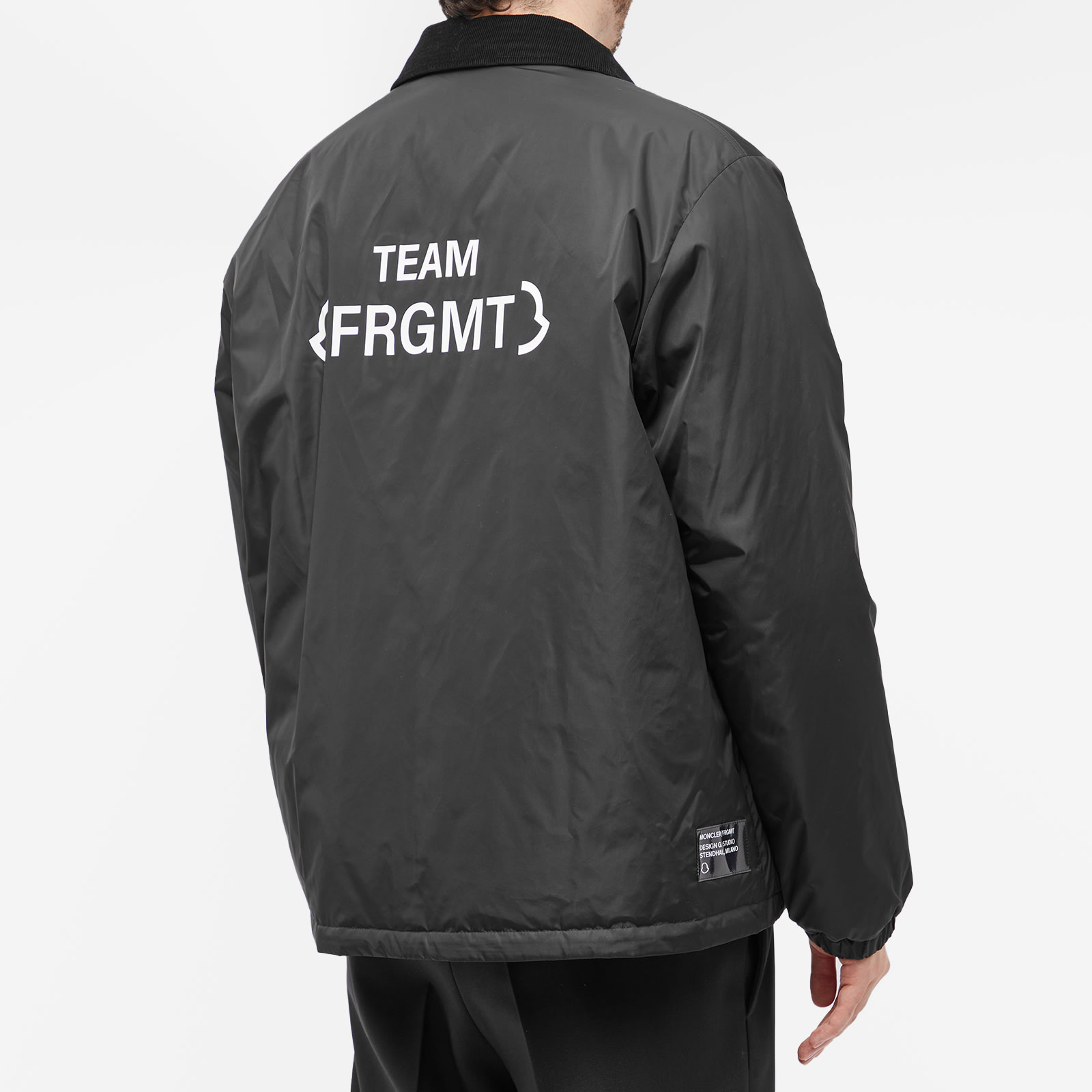 Moncler Genius X Fragment Daffodil Coach Jacket - Black | Editorialist