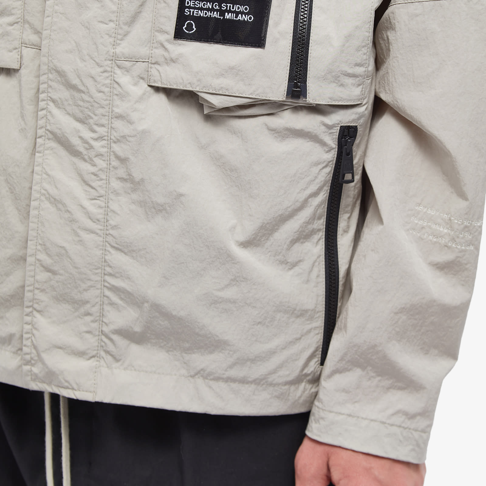 Moncler Genius X Fragment Dotter Short Parka Jacket - Beige 