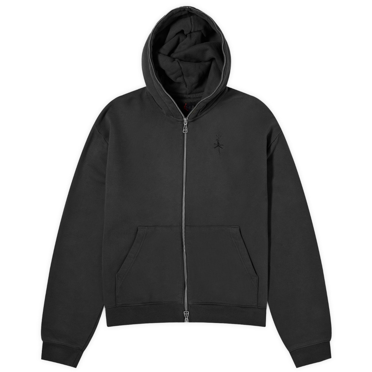 Jordan X Travis Scott Jumpman Jack Full Zip Hoodie In Black - 20