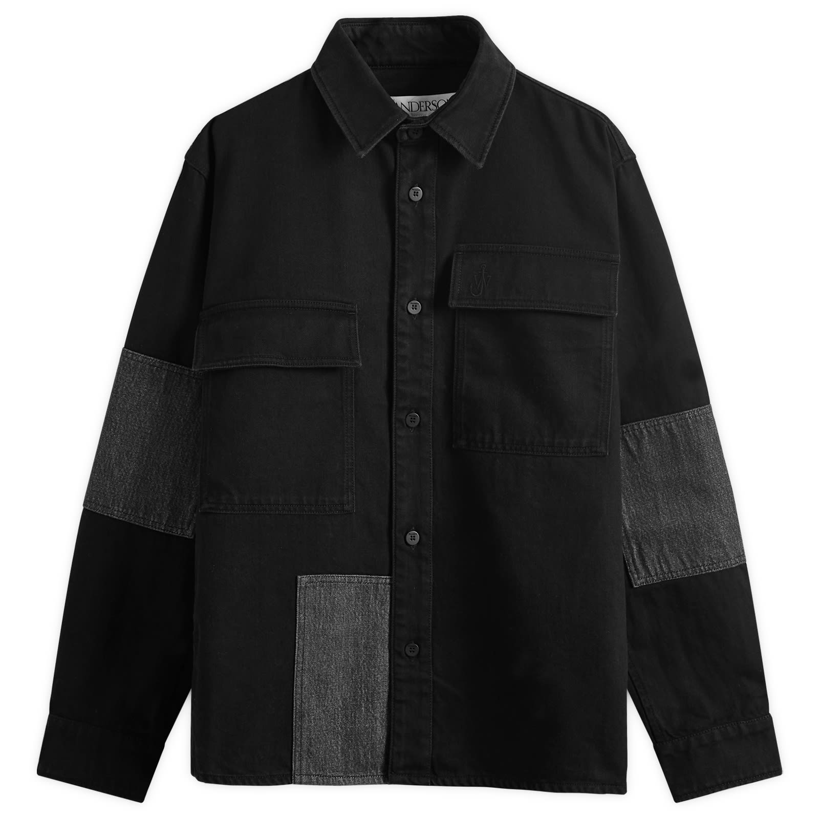 Jw Anderson Patchwork Overshirt In Black - 55% Off | Editorialist