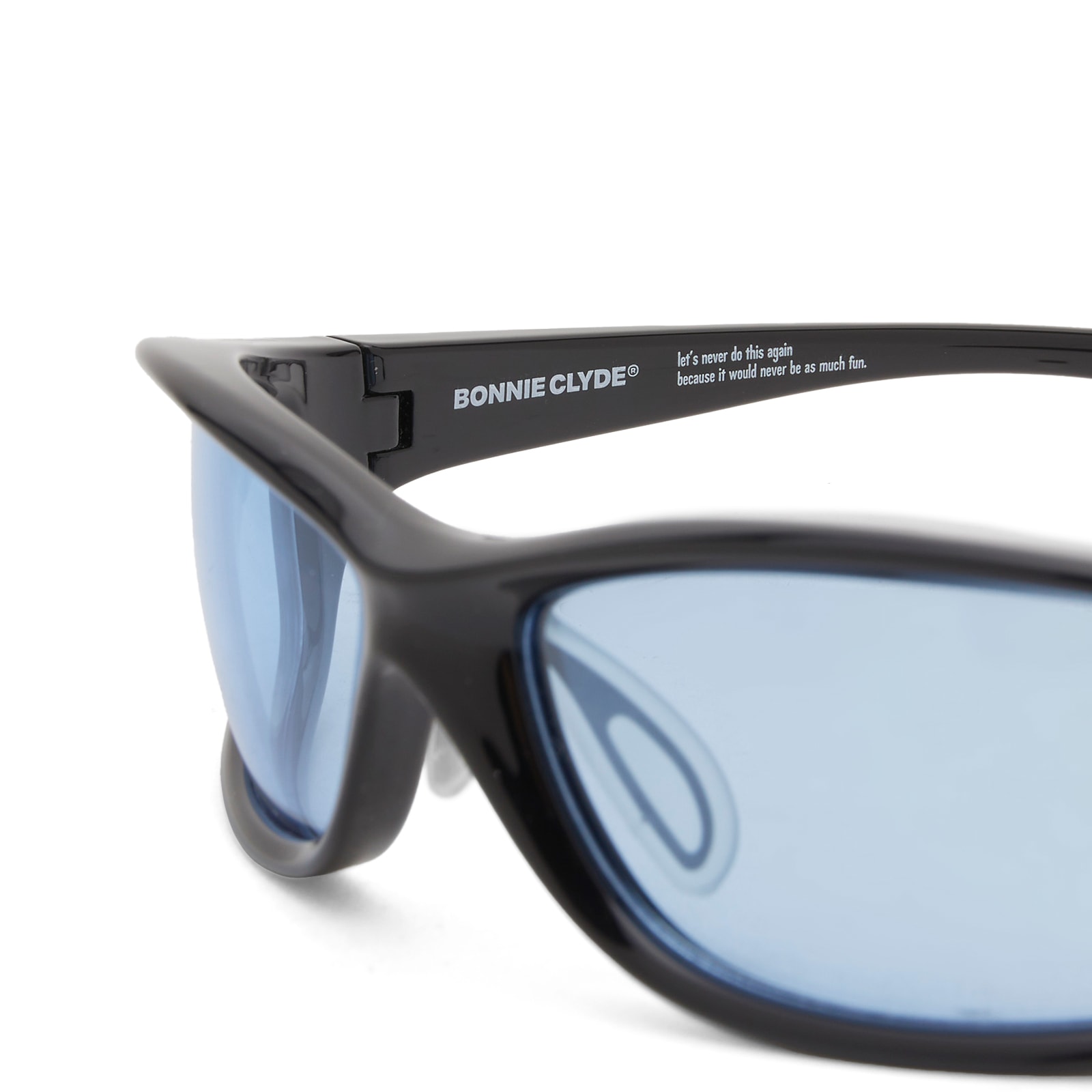Bonnie Clyde Piccolo Sunglasses In Black/Blue - 50% Off | Editorialist