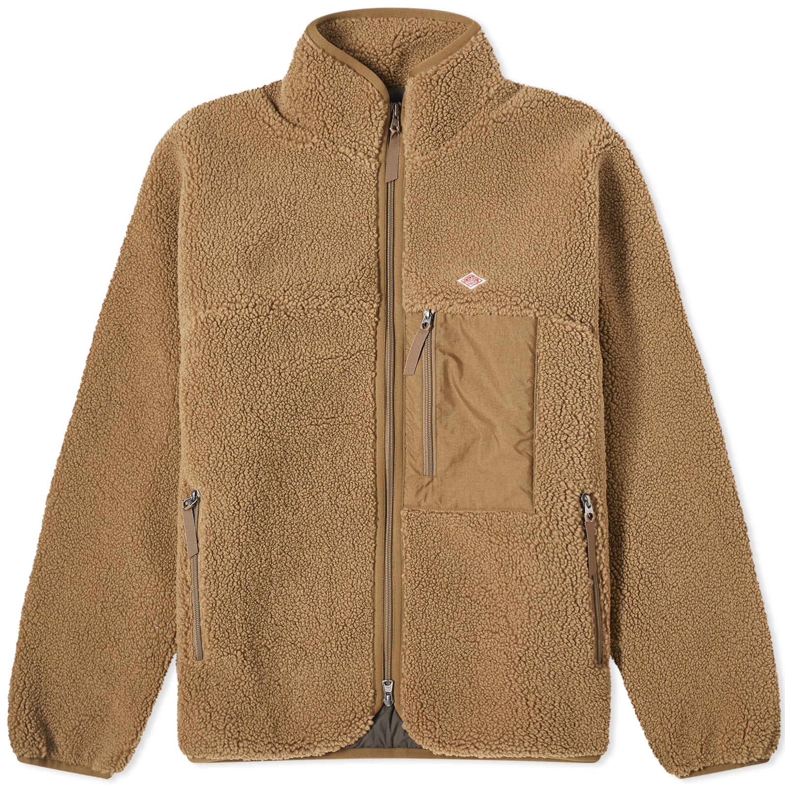 Danton Insulation Boa Fleece Jacket In Mole Brown - 70% Off 
