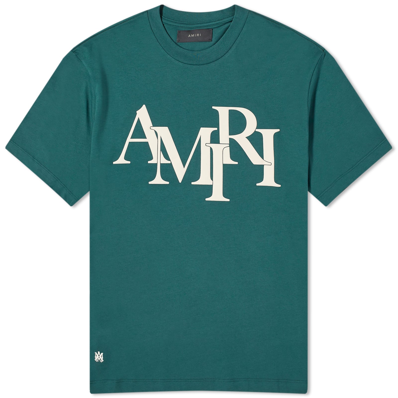 Amiri Staggered Logo T-Shirt In Green - 40% Off | Editorialist