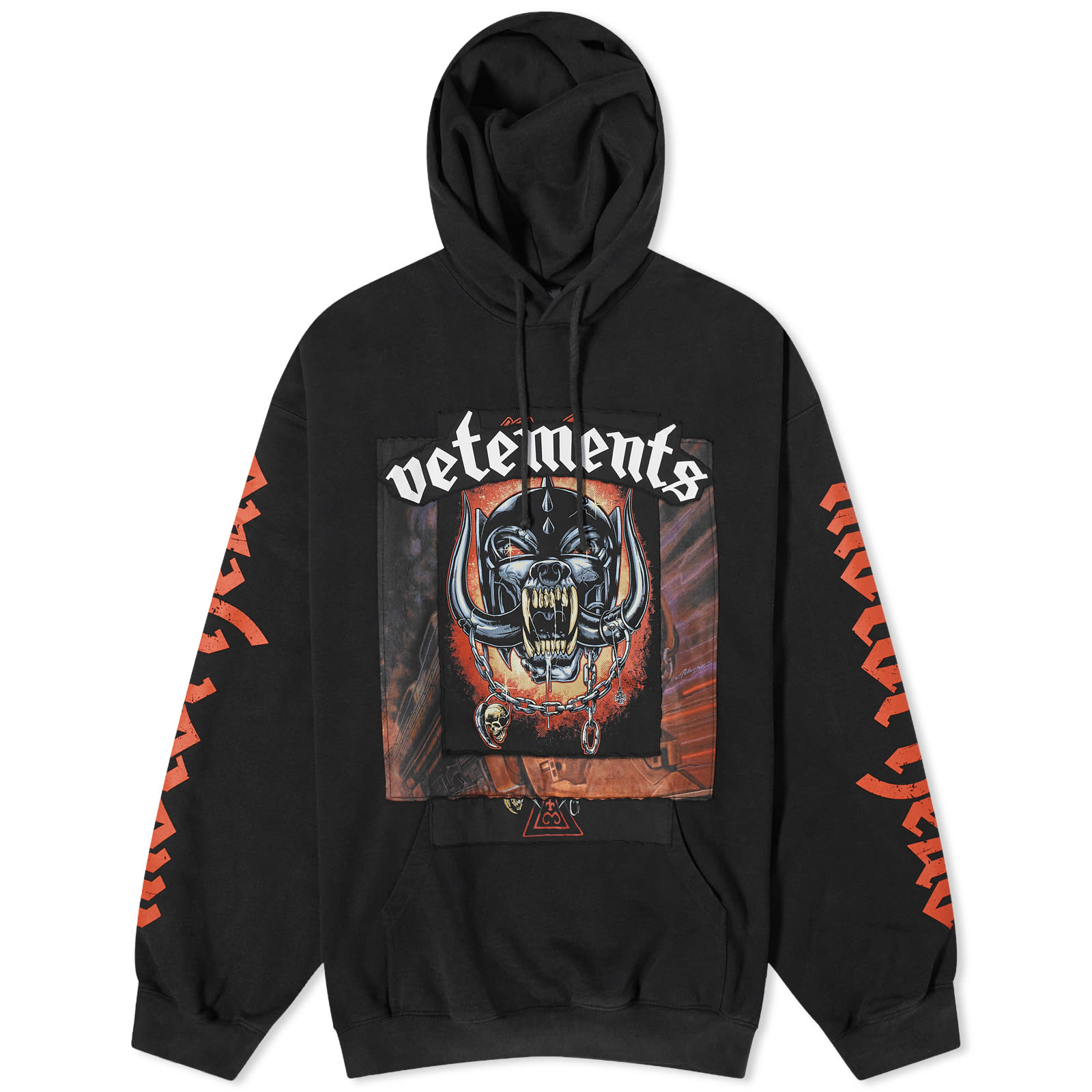 Buy Vetements Motorhead Patched Hoody - Black At 40% Off