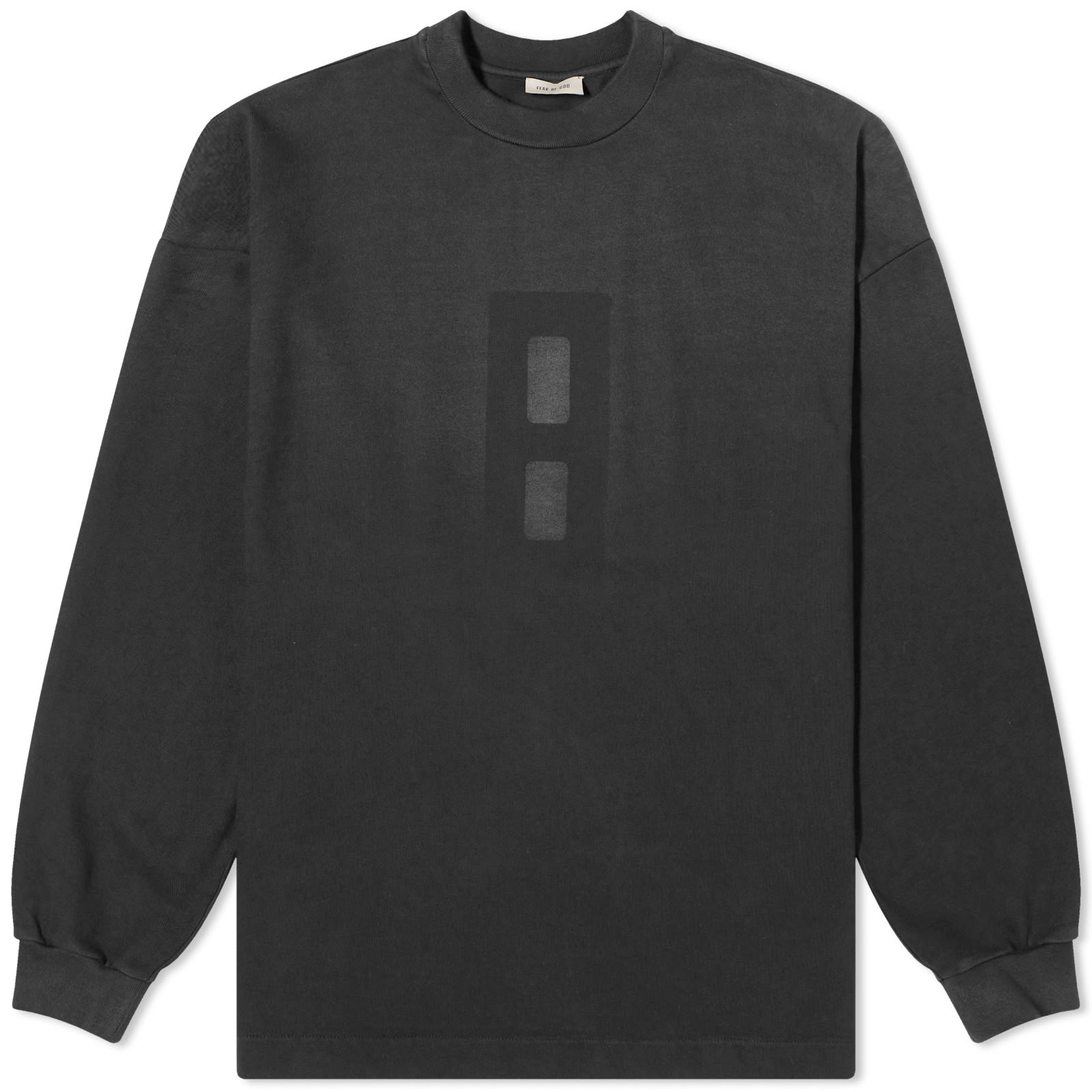 Fear Of God Long Sleeve Airbrush 8 T-Shirt In Black - 65% Off 