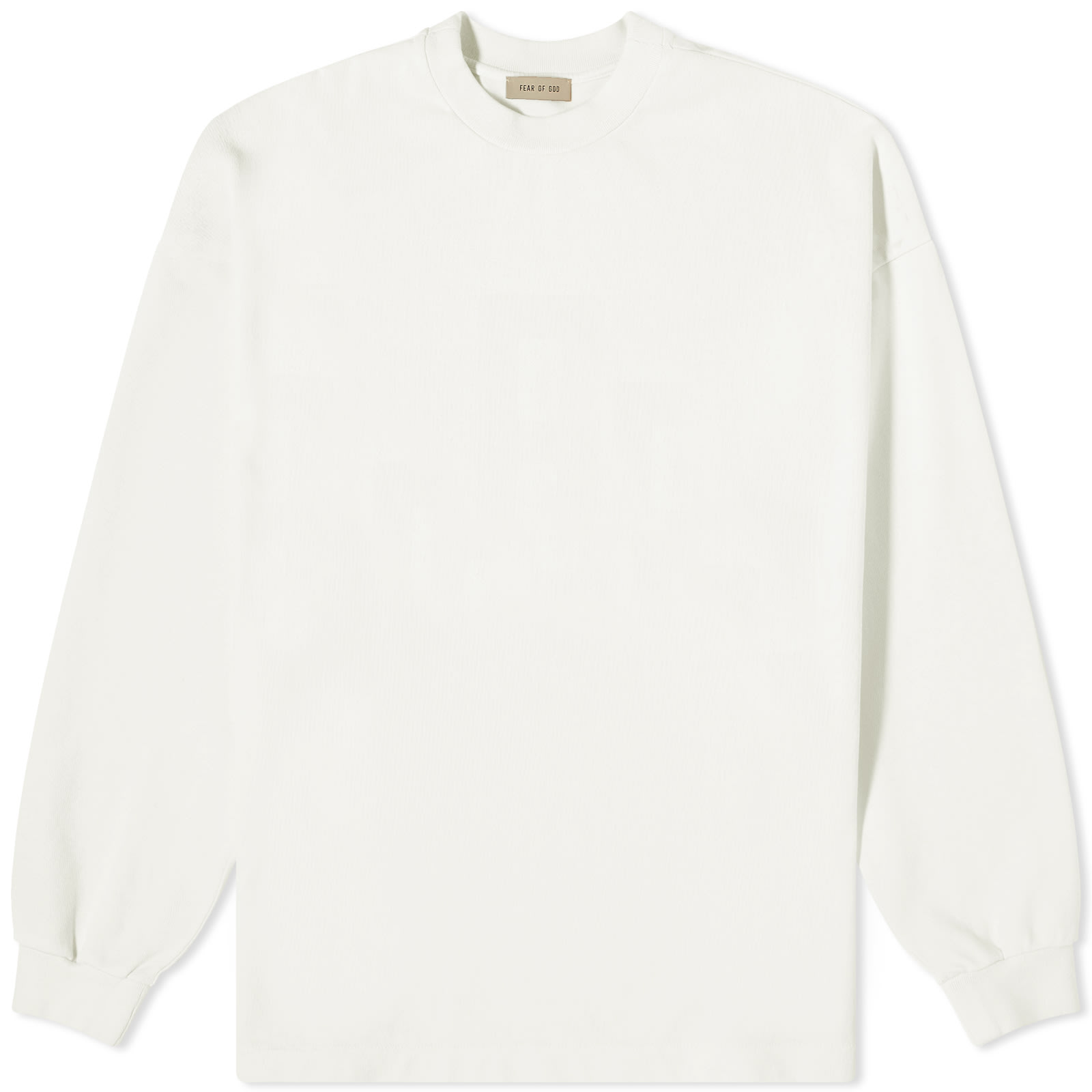 Fear Of God Long Sleeve Airbrush 8 T-Shirt In Cream - 60% Off 