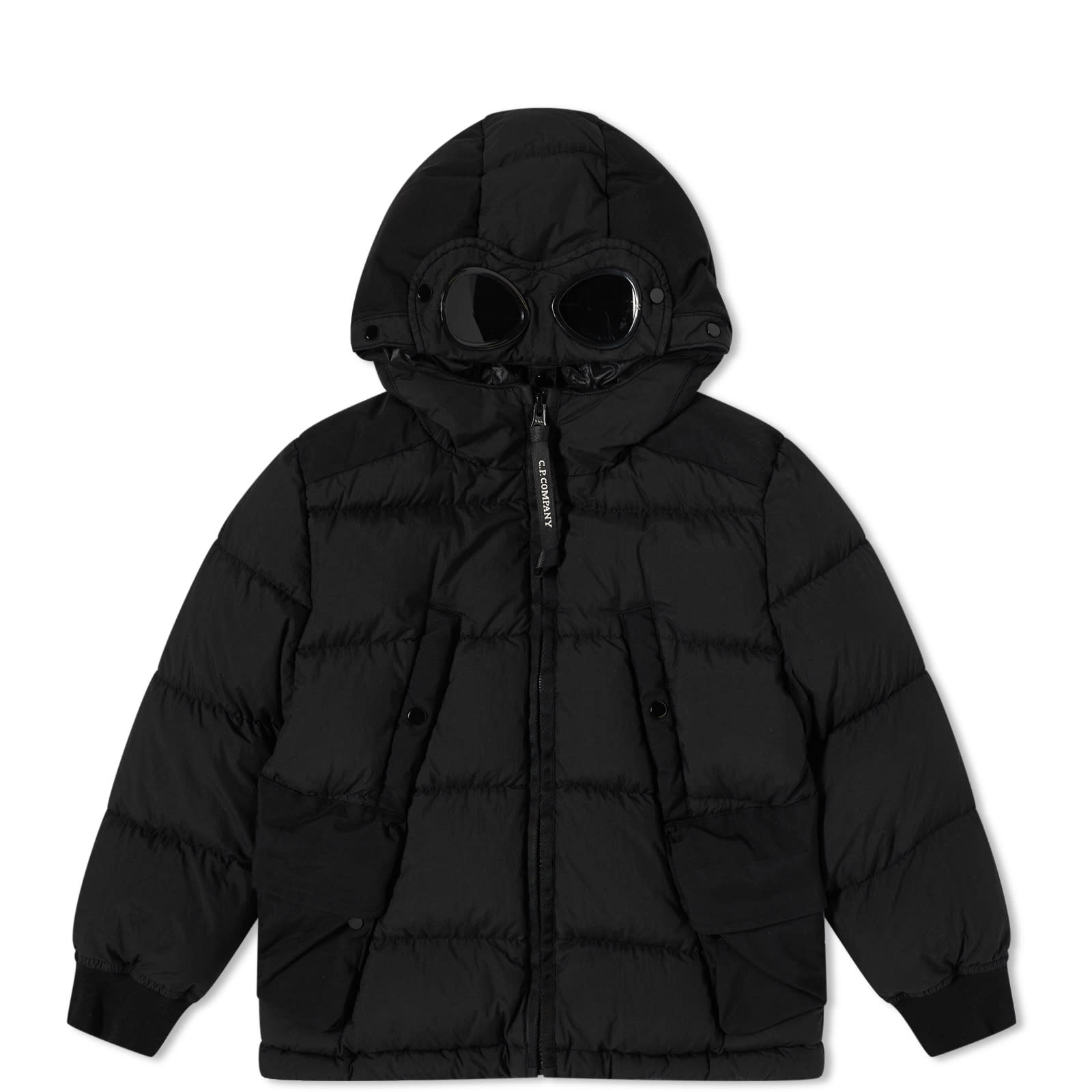 C.P. Company Undersixteen Down Goggle Jacket In Black - 70% Off 