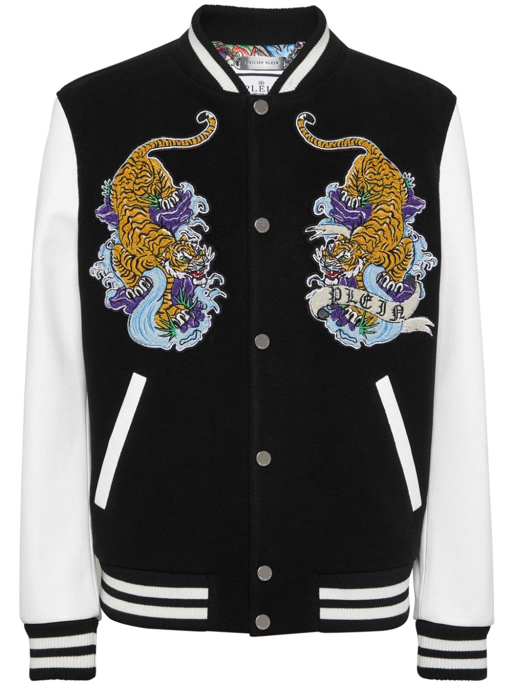PHILIPP PLEIN Philipp Plein Tattoo-Patches Bomber Jacket