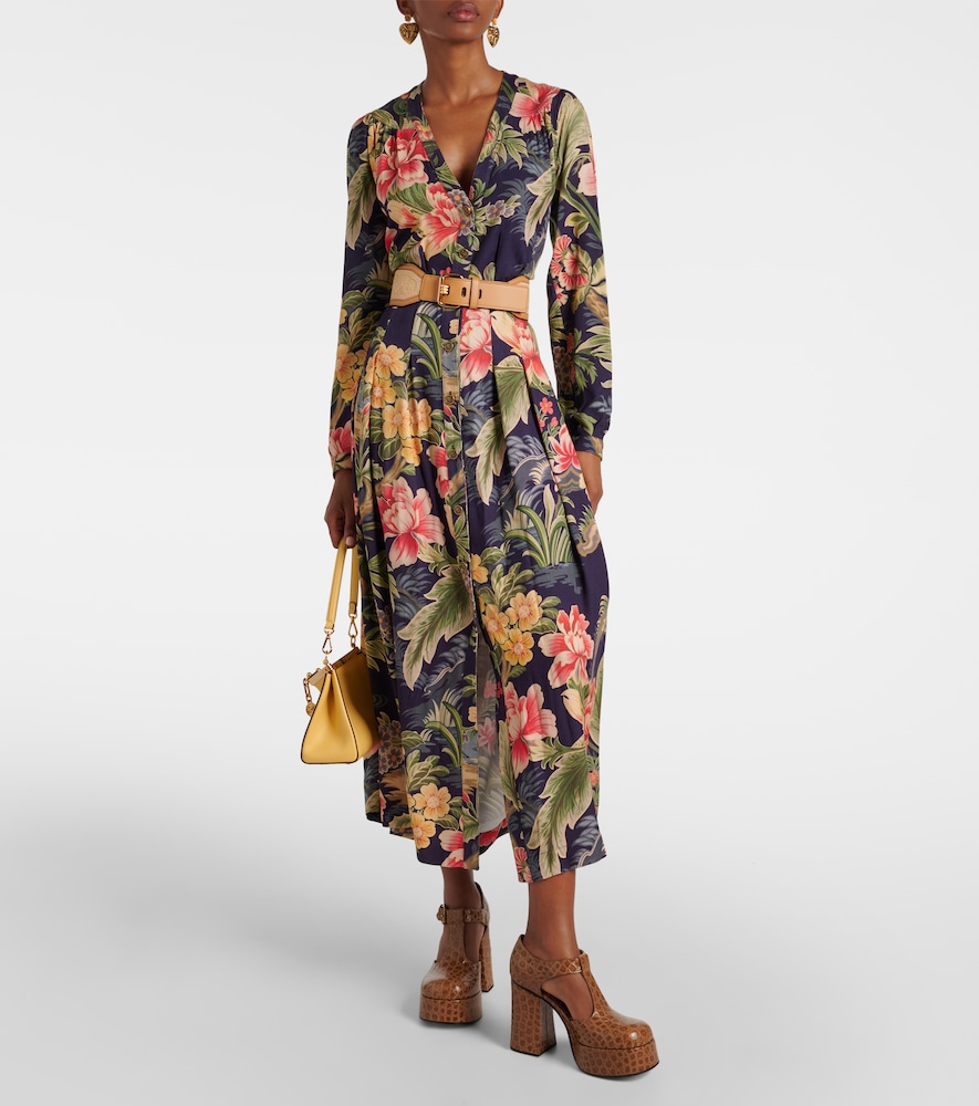 ETRO Etro Jersey and Fil Coupé Jacquard Maxi Dress