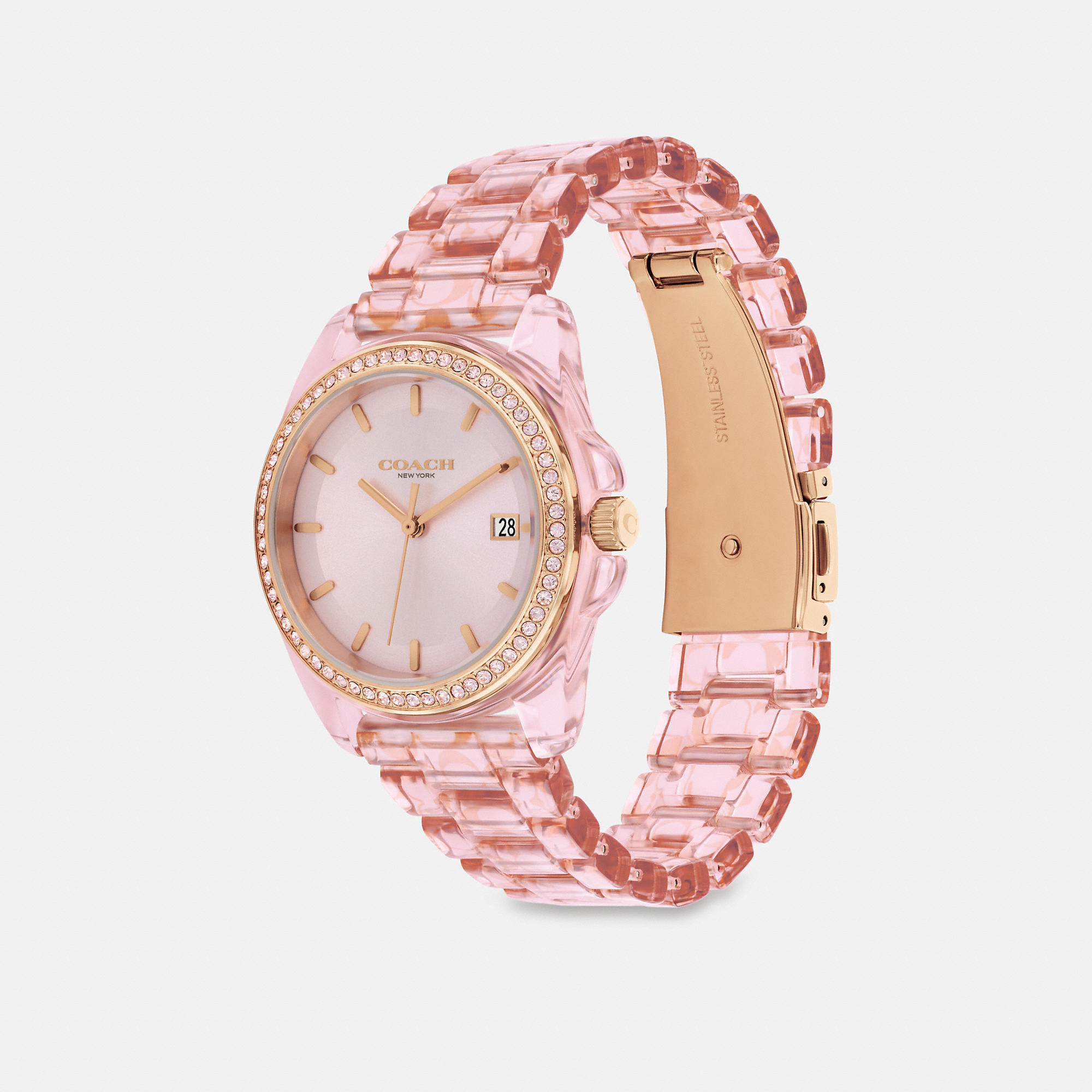 Coach Greyson Watch, 36mm - Blush | Editorialist