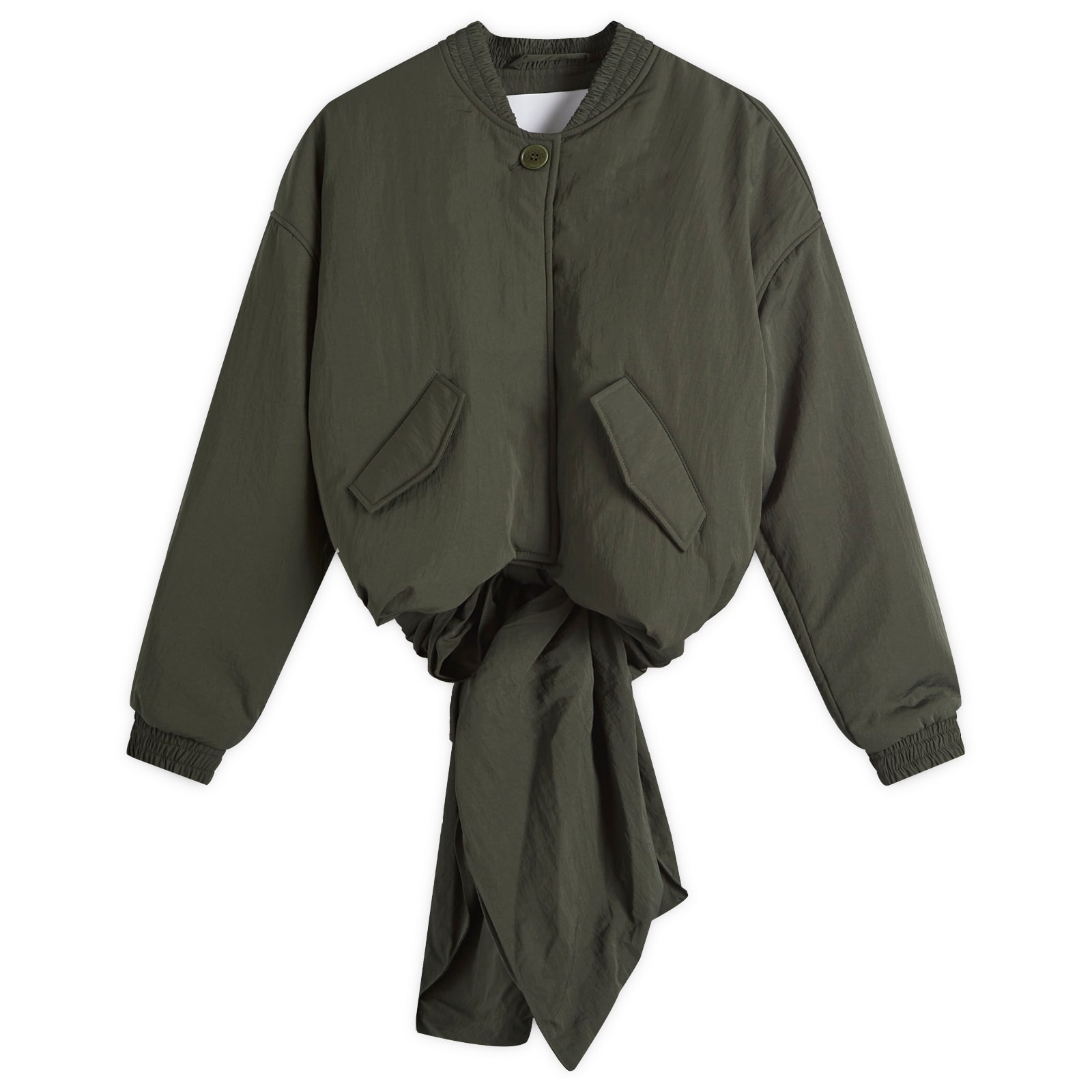 Cecilie Bahnsen Ubon Jacket In Grey Olive - 50% Off | Editorialist