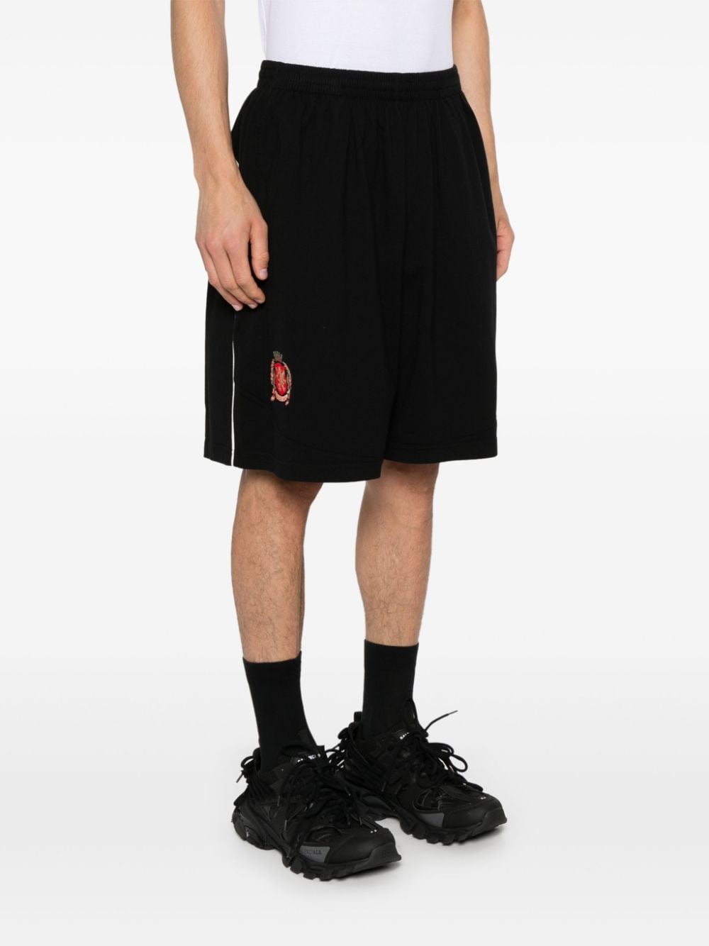 Balenciaga Soccer Baggy Shorts - Black | Editorialist