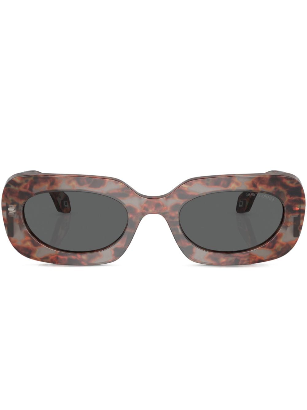 Giorgio Armani Logo-Print Sunglasses In Grey - 26% Off | Editorialist