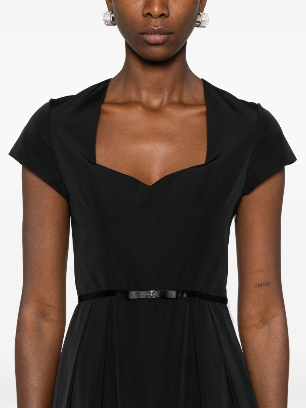 sachin & babi sloane taffeta double-bow pleated colorblock mini dress Sachin & Babi Sloane Taffeta Double-Bow Pleated Colorblock Mini Dress - Black