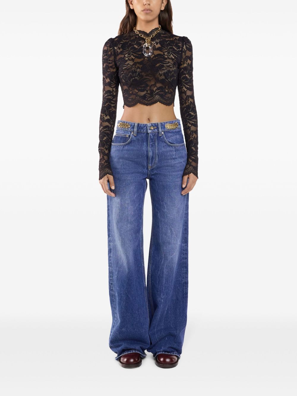 PACO RABANNE Rabanne Boyfriend Jeans with Charm Detail