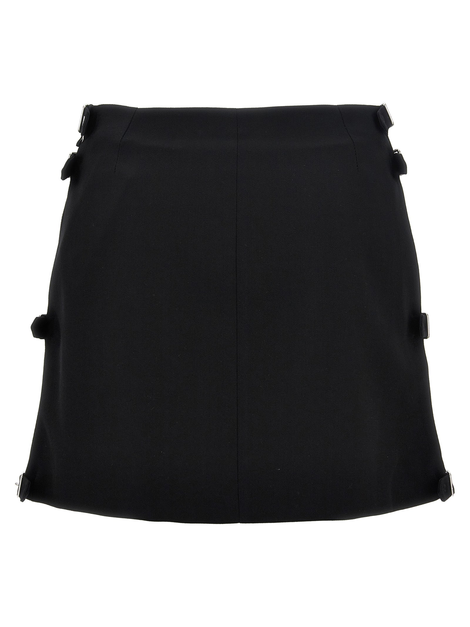 Courreges Mini Multi Sangle Vinyl Skirt In Black - 56% Off