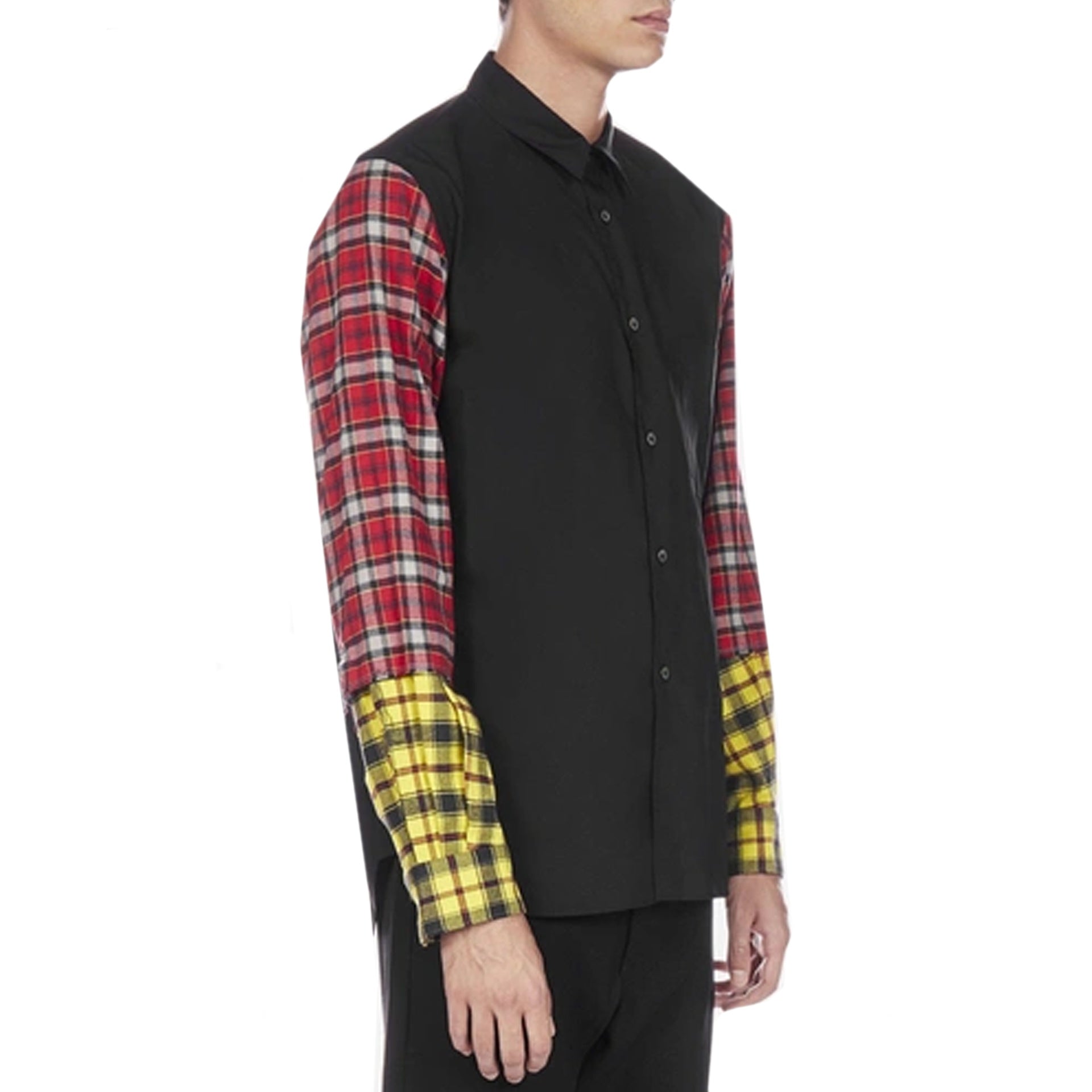 COMME DES GARÇONS comme des garcons checked sleeve shirt