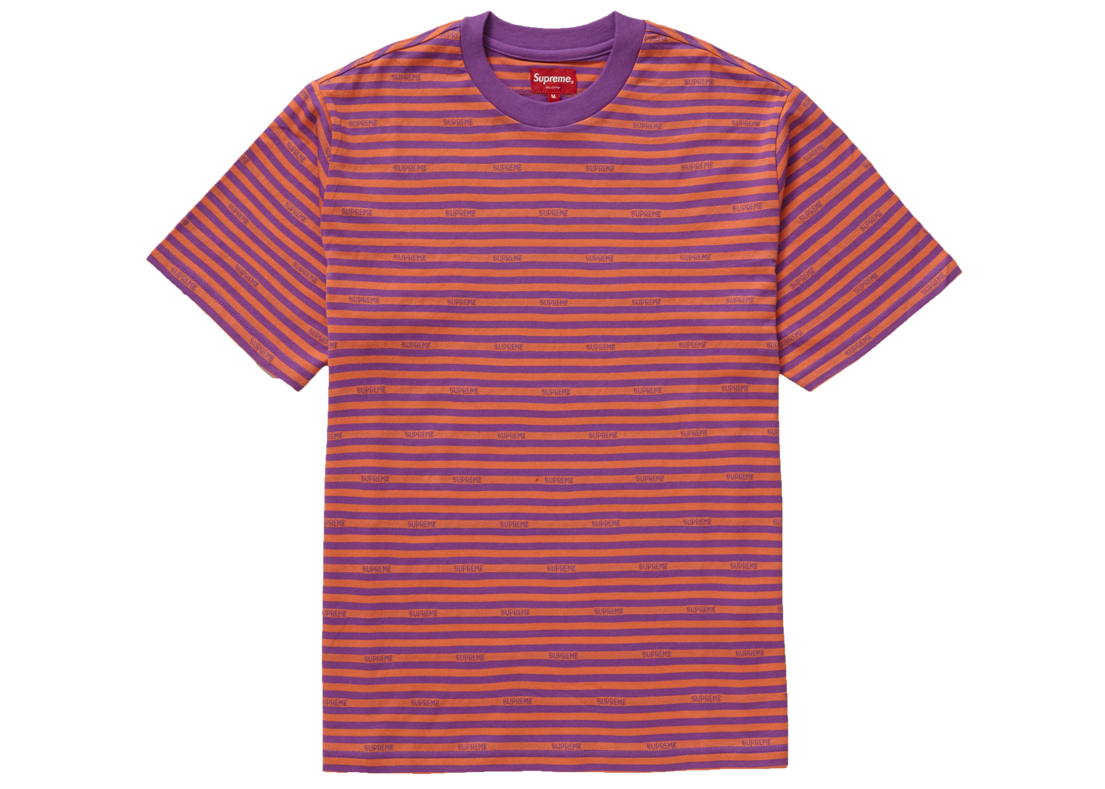 Supreme Vertical Logo Stripe Long Sleeve Top - Black 