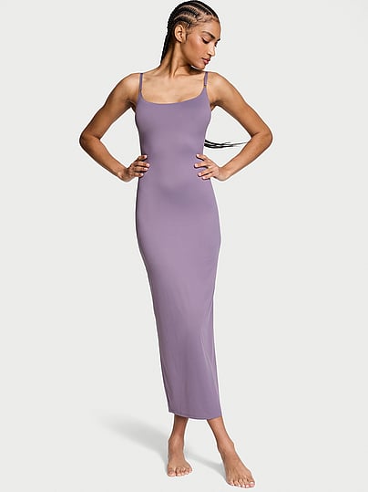 Victoria'S Secret Bodywear Maxi Slip Dress In Pink - 57% Off | Editorialist
