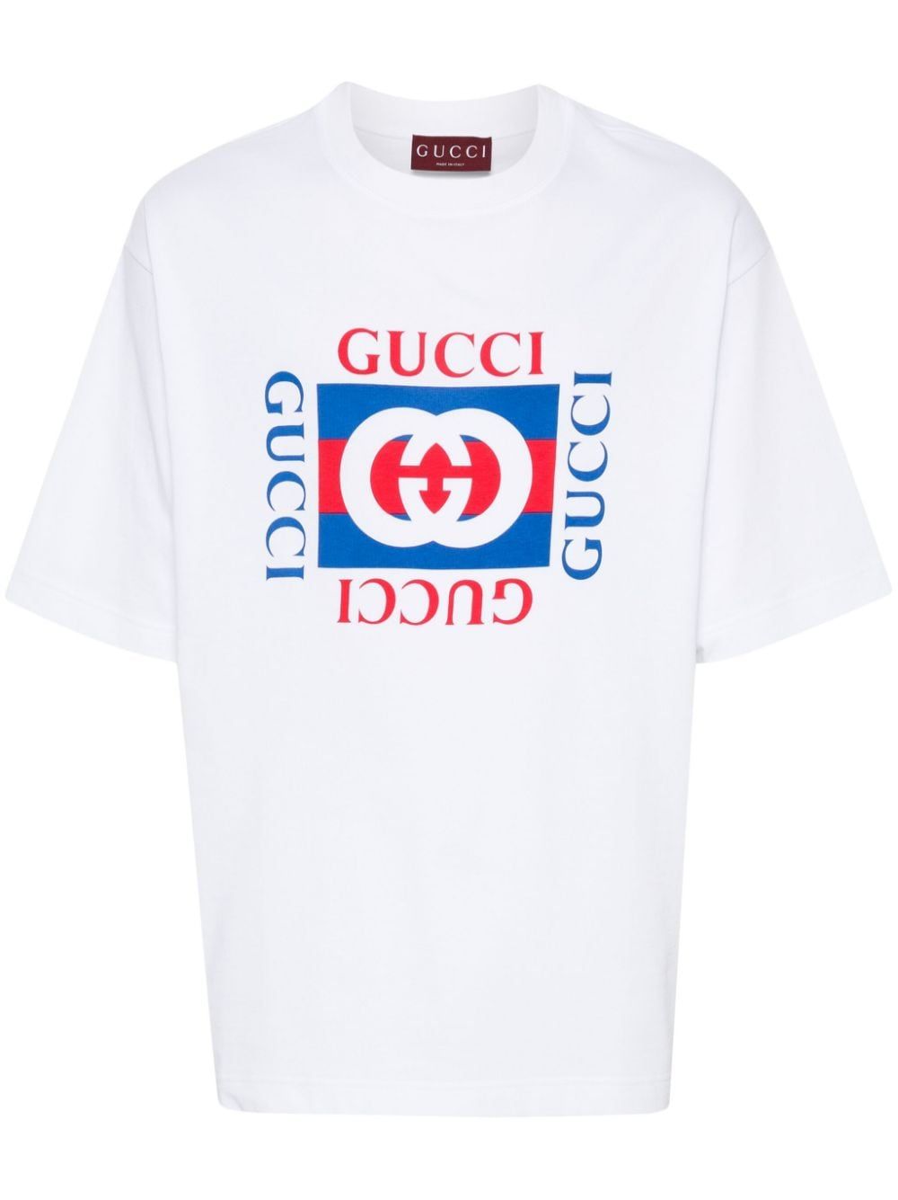 Gucci Interlocking G-Print T-Shirt - White | Editorialist