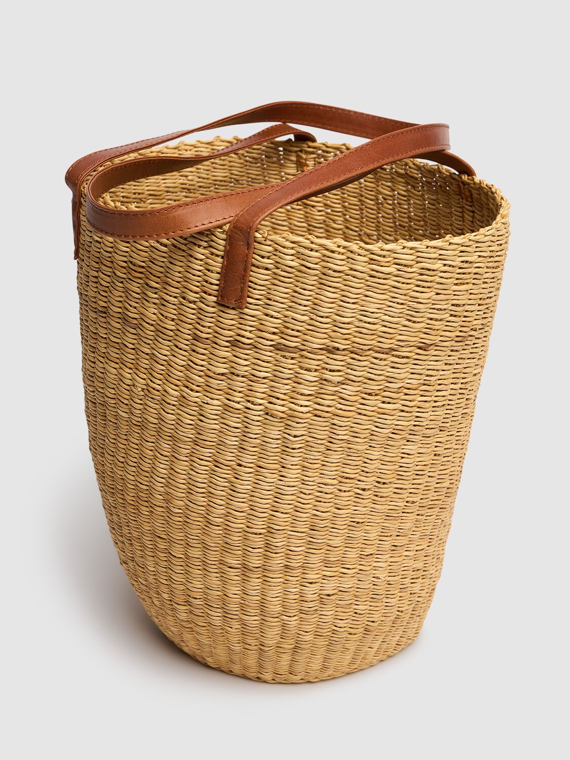 Bembien Solana Raffia Effect Tote Bag In Sienna - 30% Off | Editorialist