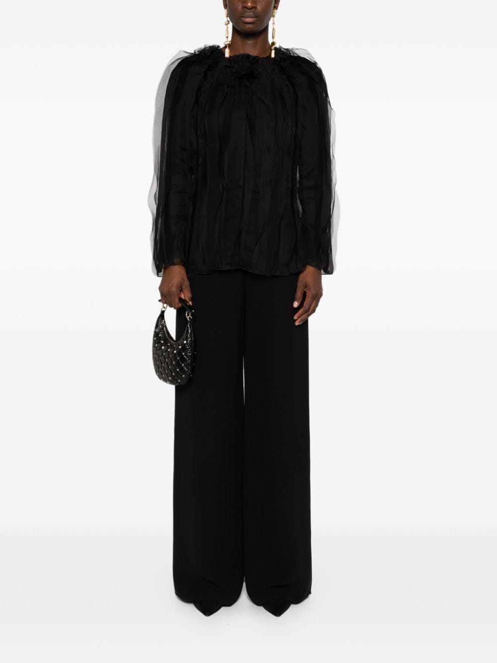 GIORGIO ARMANI Giorgio Armani silk satin trousers