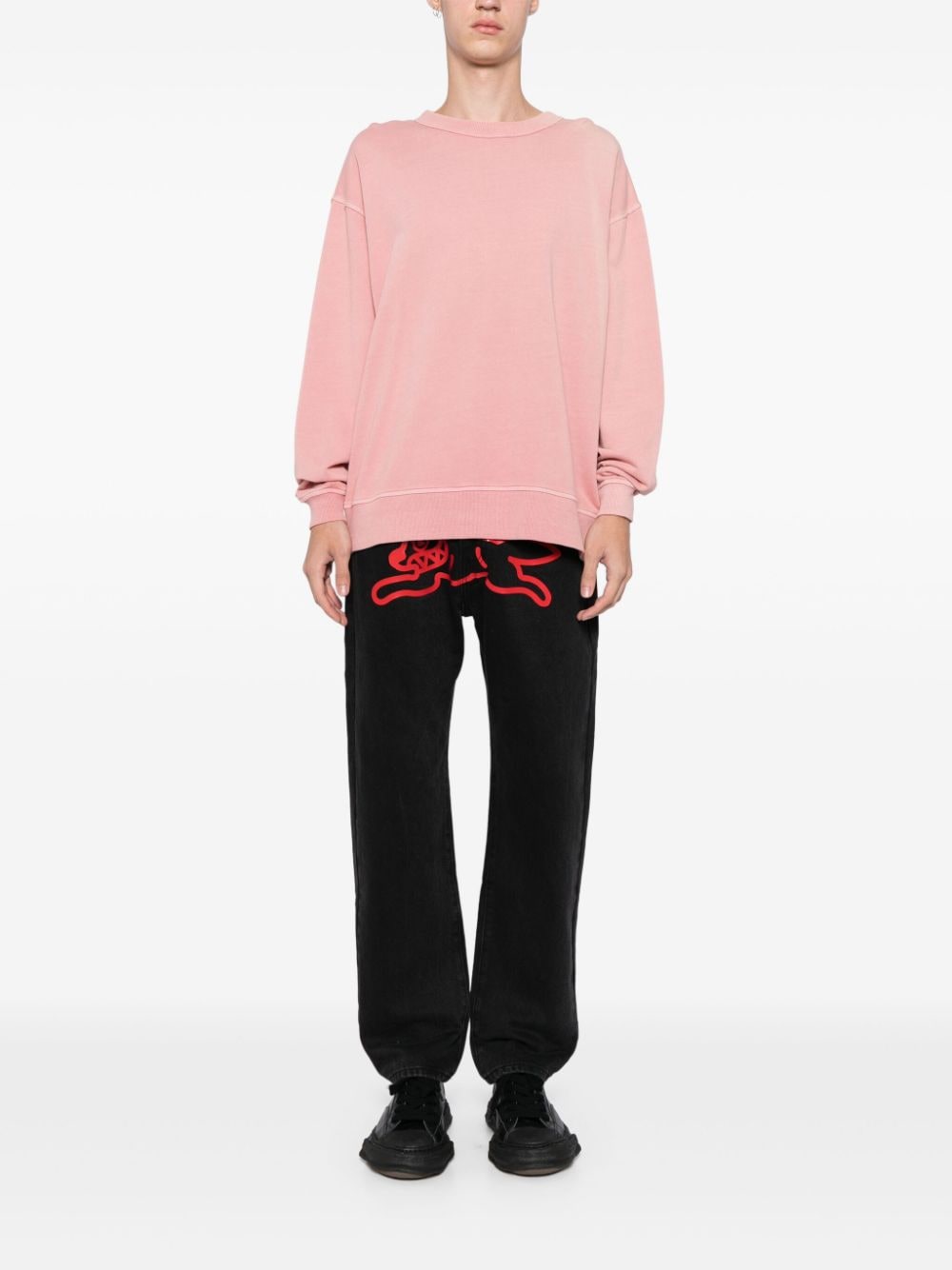 ICECREAM Running Dog-Print Jeans