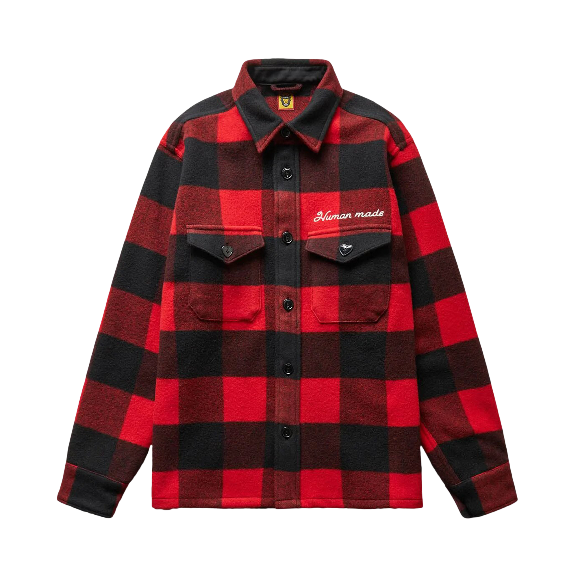 Human Made Wool Overshirt - Red | Editorialist