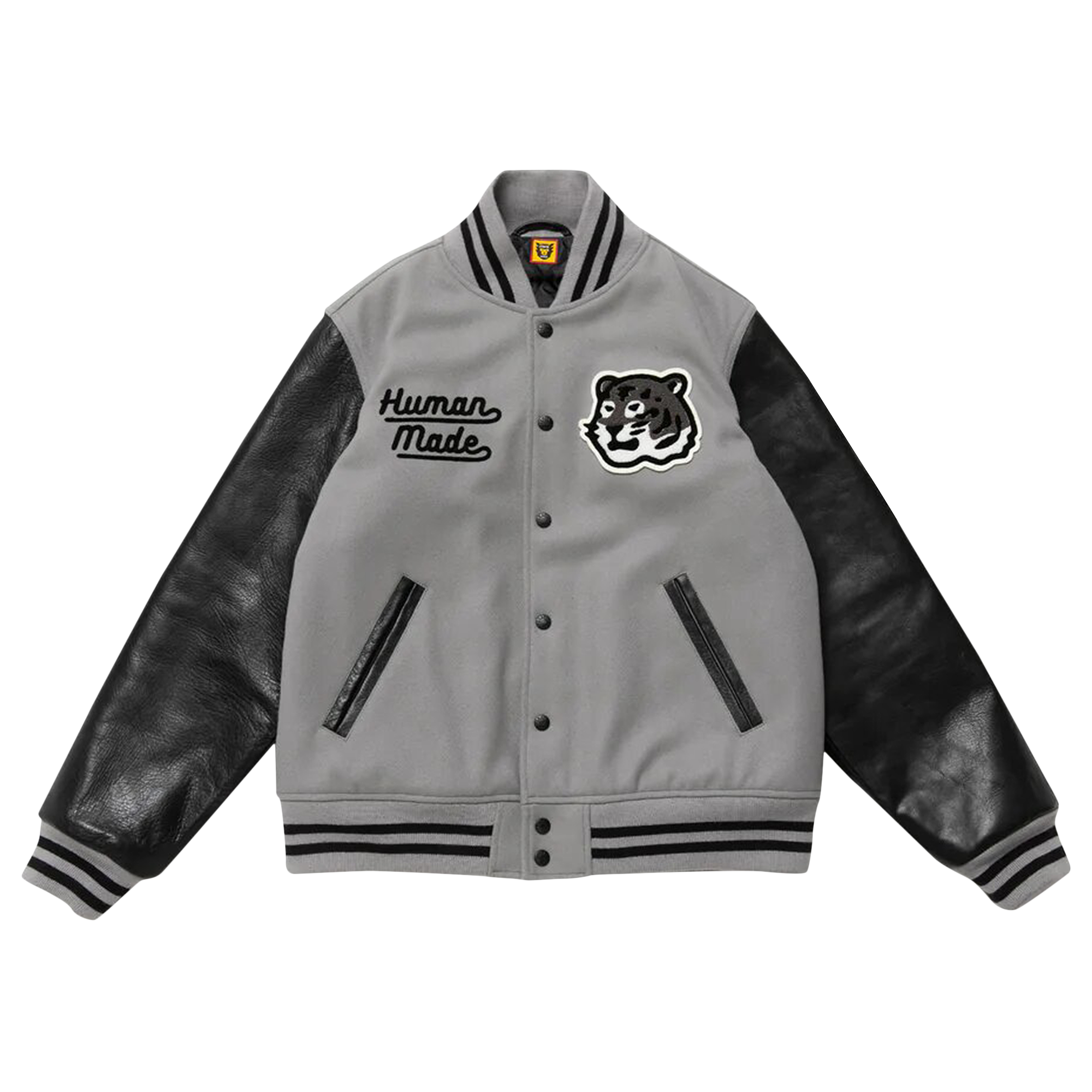 HUMAN MADE Varsity Jacket - Grey | Editorialist