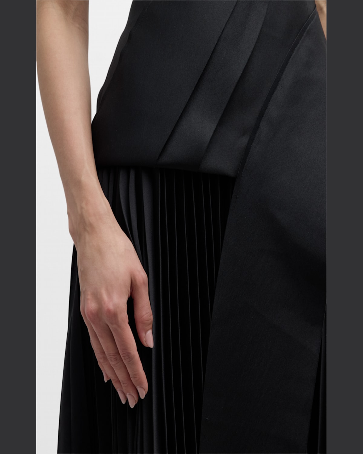 Acler Hammil Draped Strapless Midi Dress - Black | Editorialist