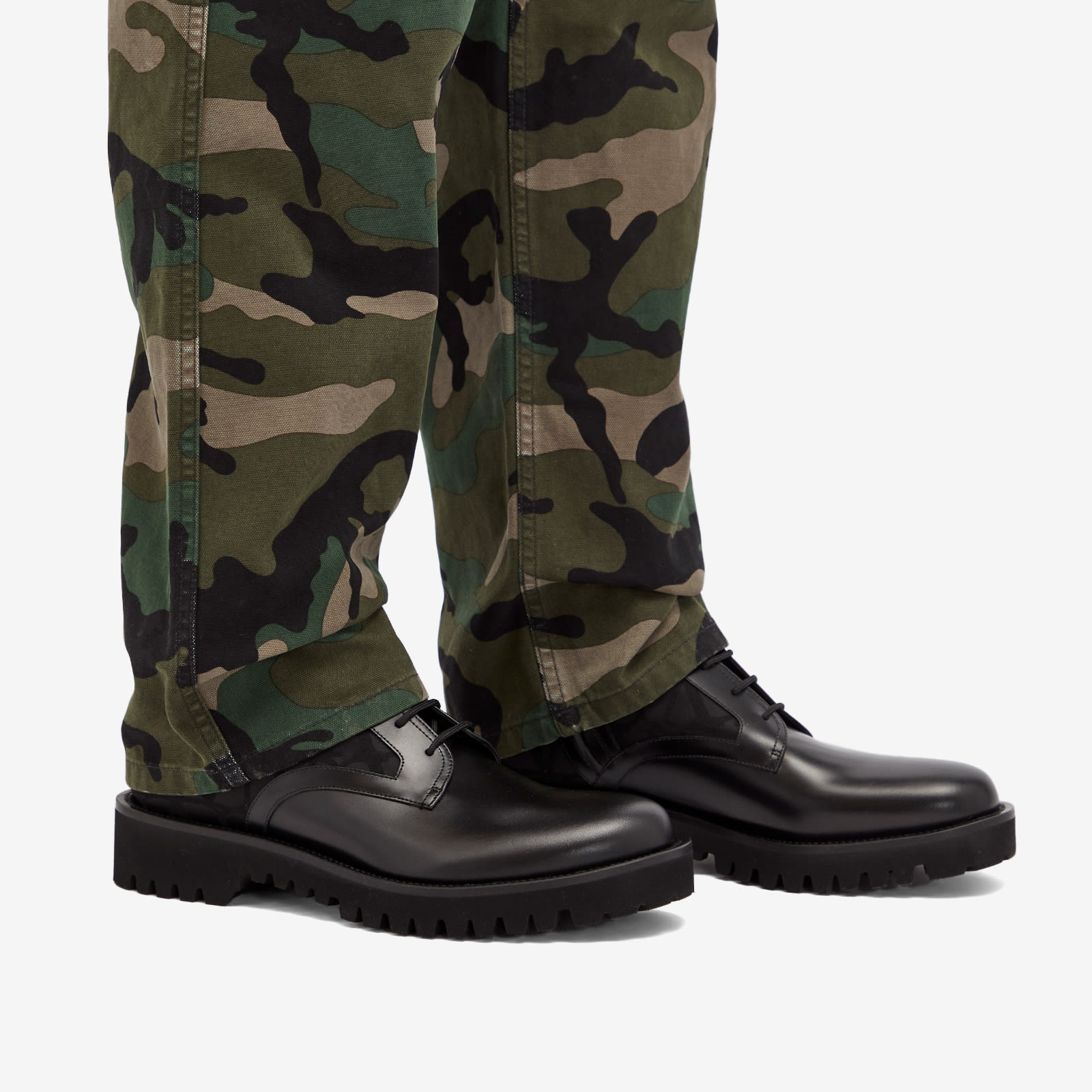 Valentino Camouflage Boots Valentino by Mario Valentino Tom Green Revolver Camo Sock  main image 2