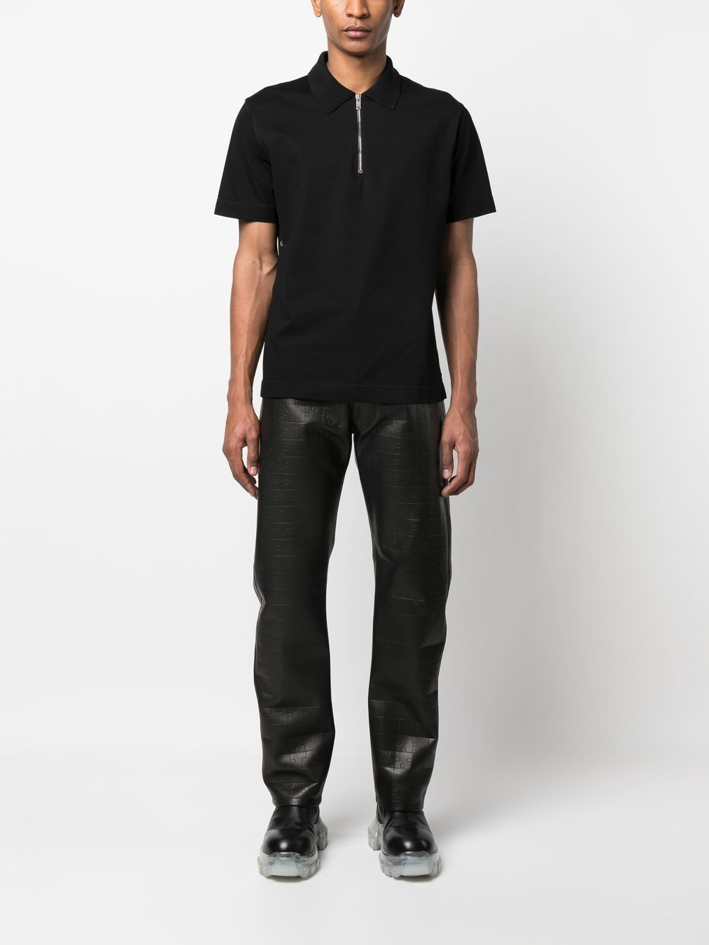 GIVENCHY half-zip cotton polo top
