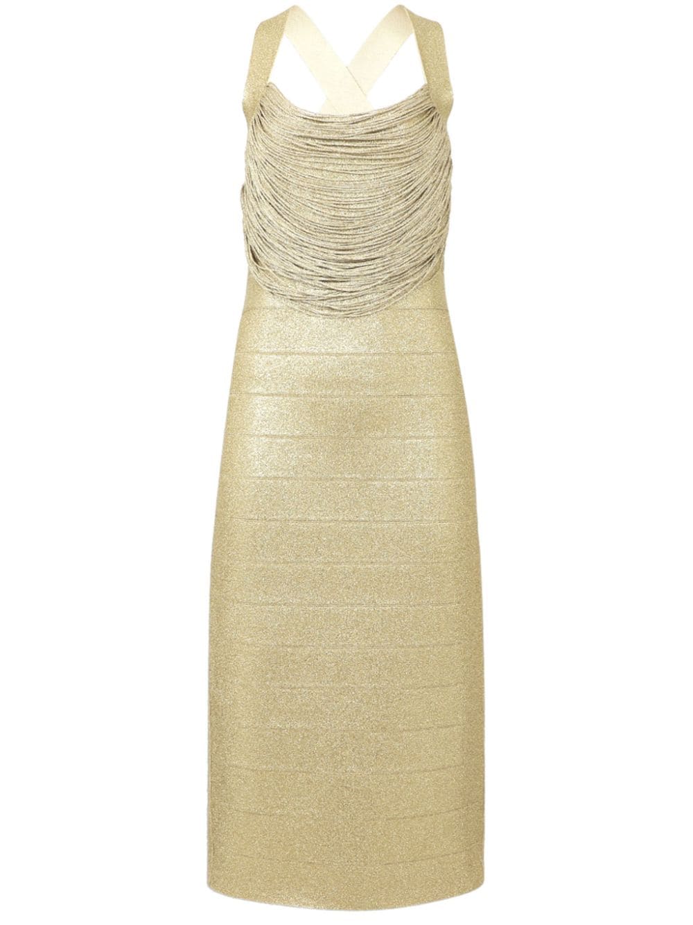 slim fit dress slacks Hervé Léger Kaitlyn Bandage Dress with Gold Sequins Size XS – More Than You  Can Imagine main image 0