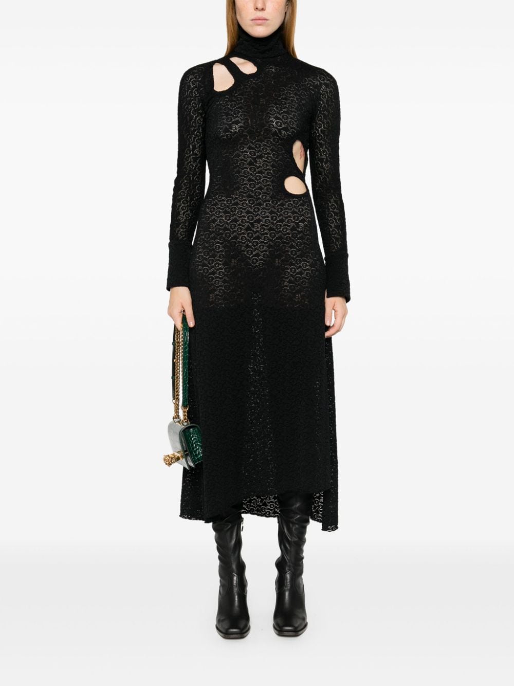 VICTORIA BECKHAM Victoria Beckham Floral Embroidery A-Line Dress