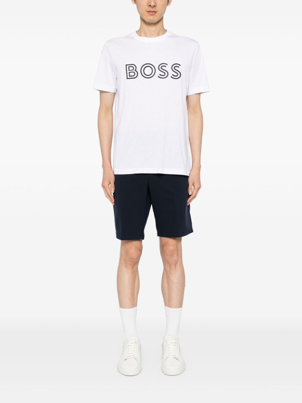 BOSS logo-print t-shirt