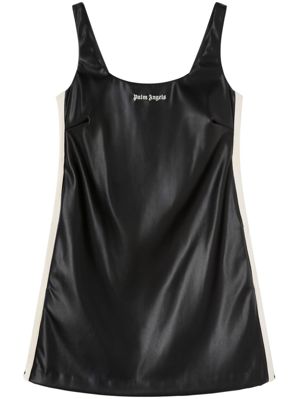 palm angels leather dress Palm Angels Logo-embroidered Minidress