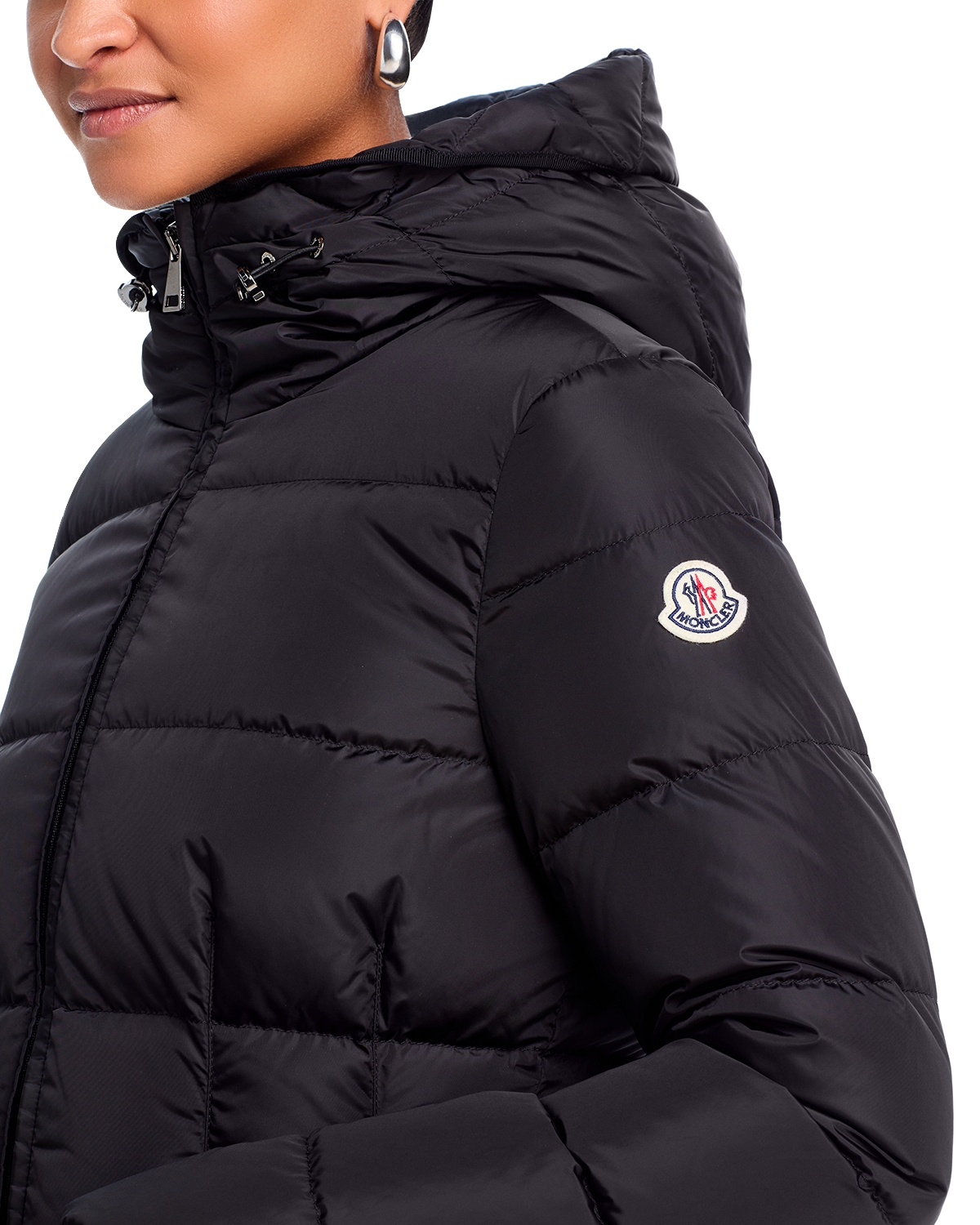 【MONCLER】AVOCE HOODED SHORT DOWN JACKET Black Avoce Hooded Short Down Jacket - Short Down Jackets for